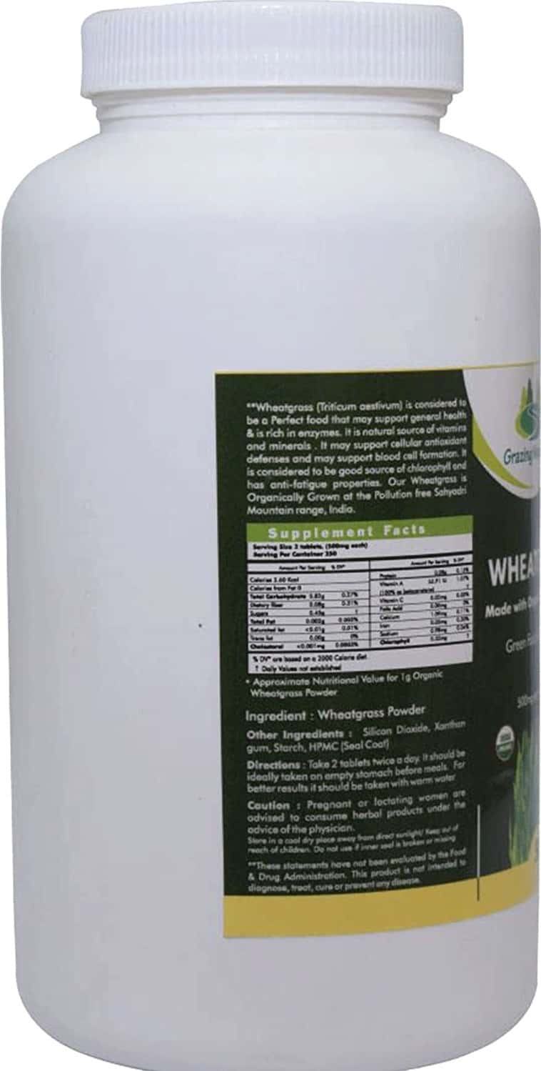 Buy GRAZING MEADOWS WHEATGRASS 500 MG - 500 TABLETS (PACK OF 2) Online ...