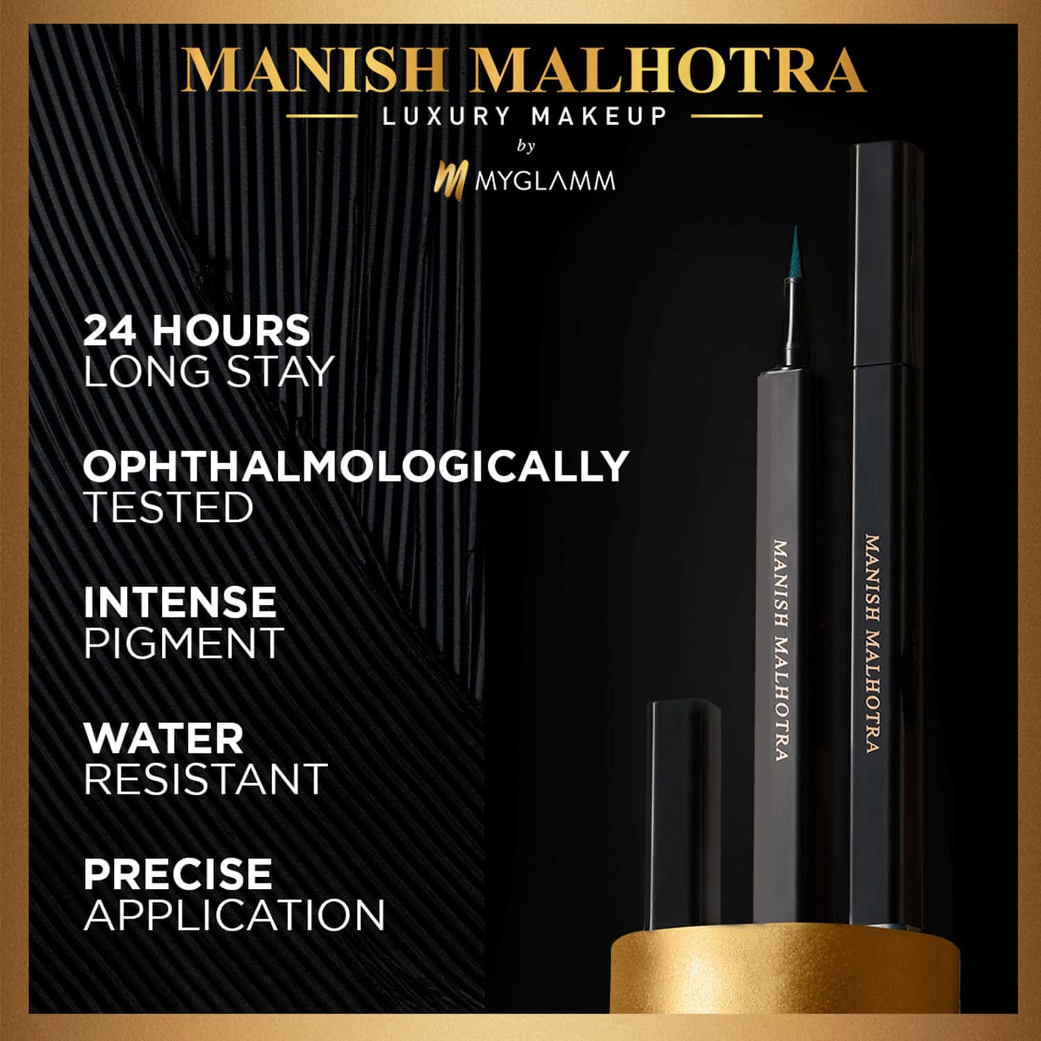 Buy MANISH MALHOTRA BEAUTY BY MYGLAMM PRECISION LIQUID EYELINER-JADE ...