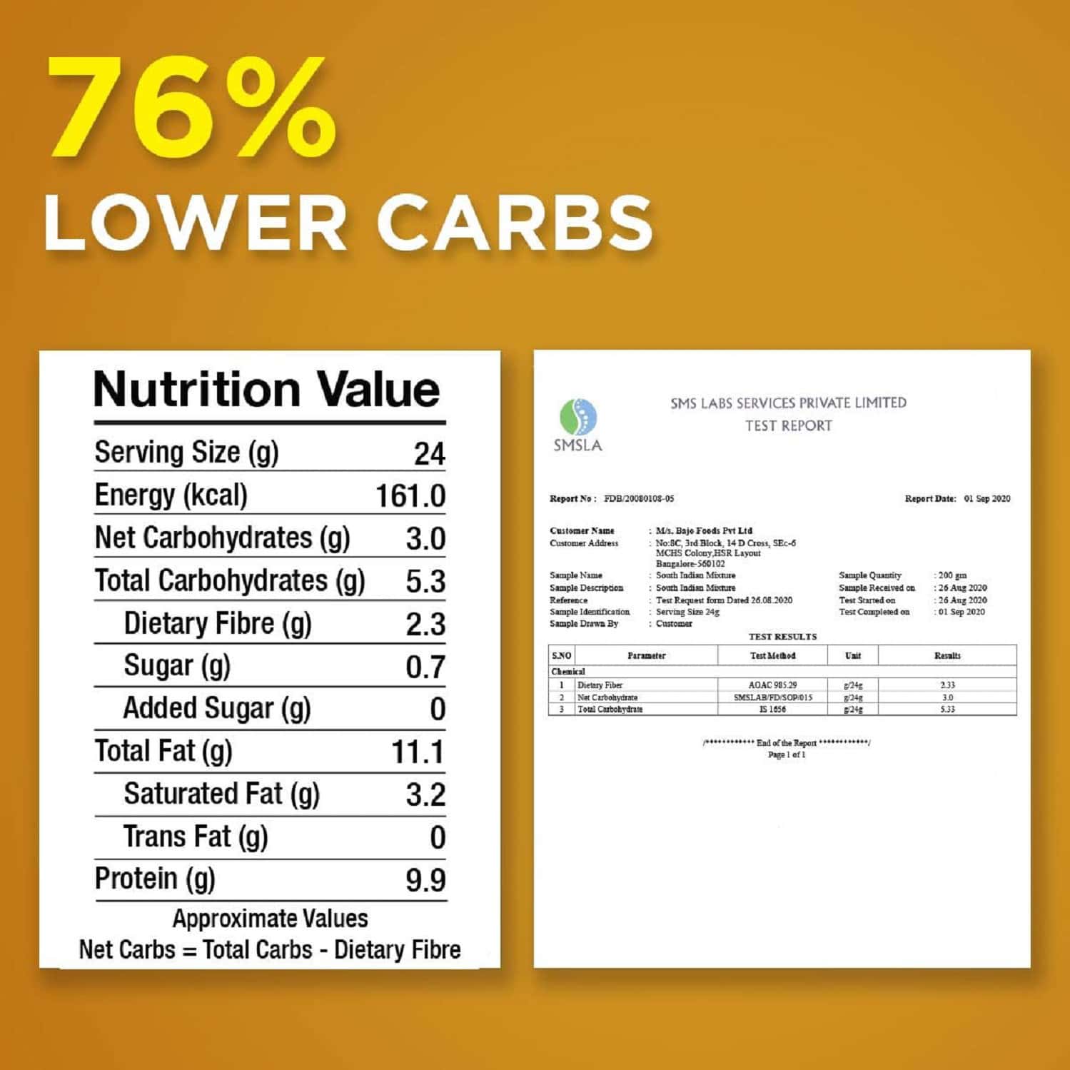 Buy LO! LOW CARB DELIGHTS - KETO SOUTH INDIAN MIXTURE | 3G NET CARBS ...