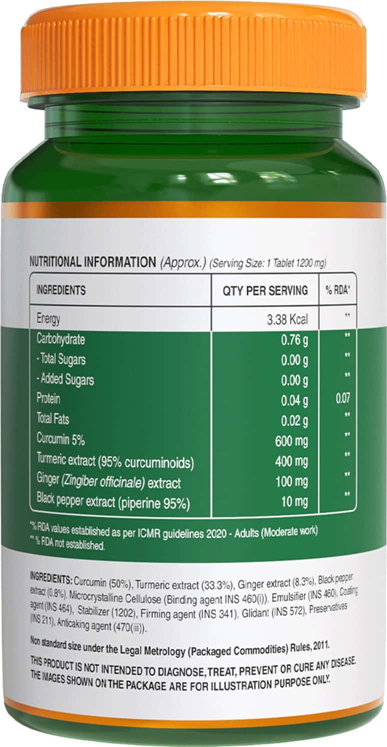 Buy PURE NUTRITION CURCUMIN TURMERIC EXTRACT CURCUMIN TABLETS WITH ...