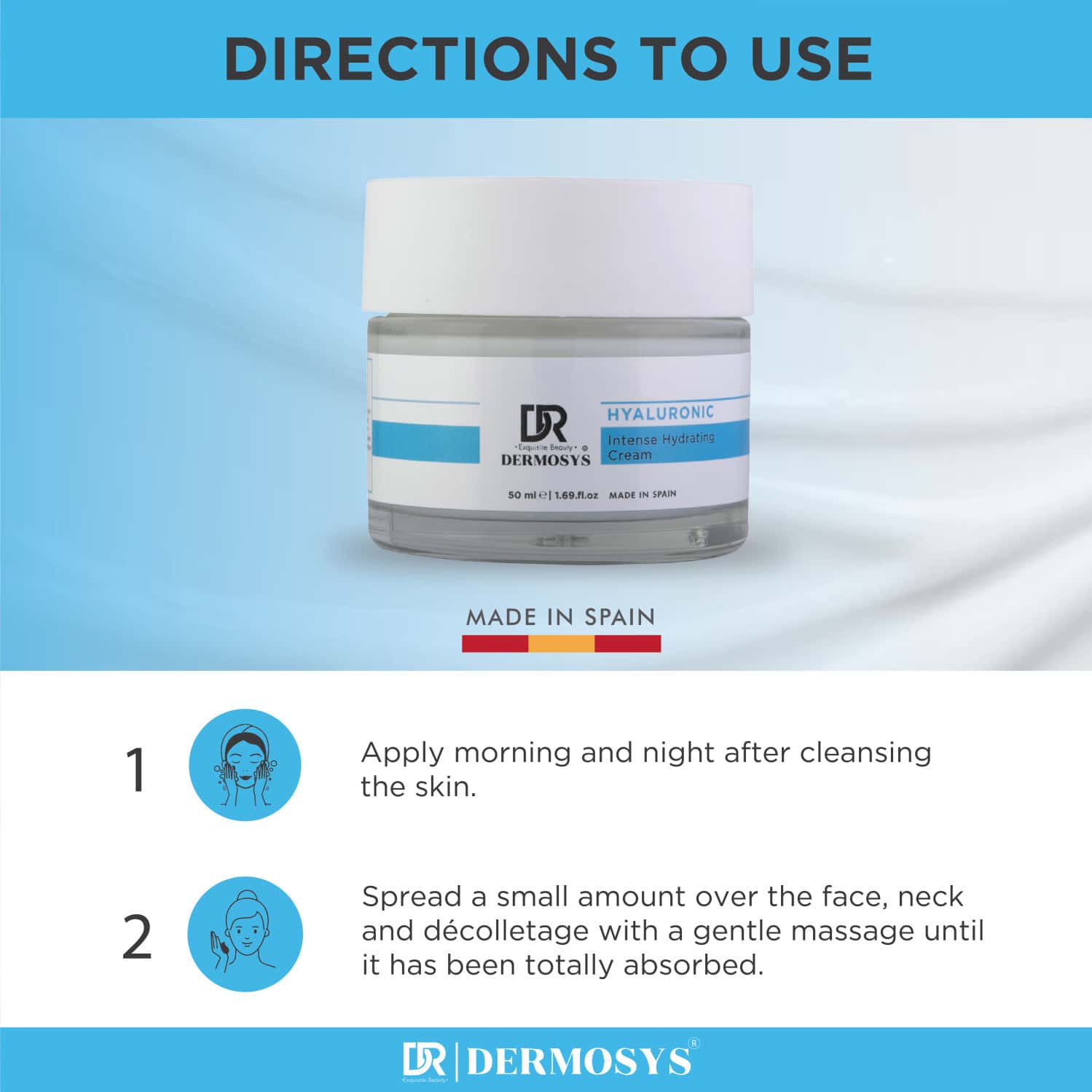 Buy DERMOSYS HYALURONIC INTENSE HYDRATING CREAM | SULPHATE & PARABEN ...