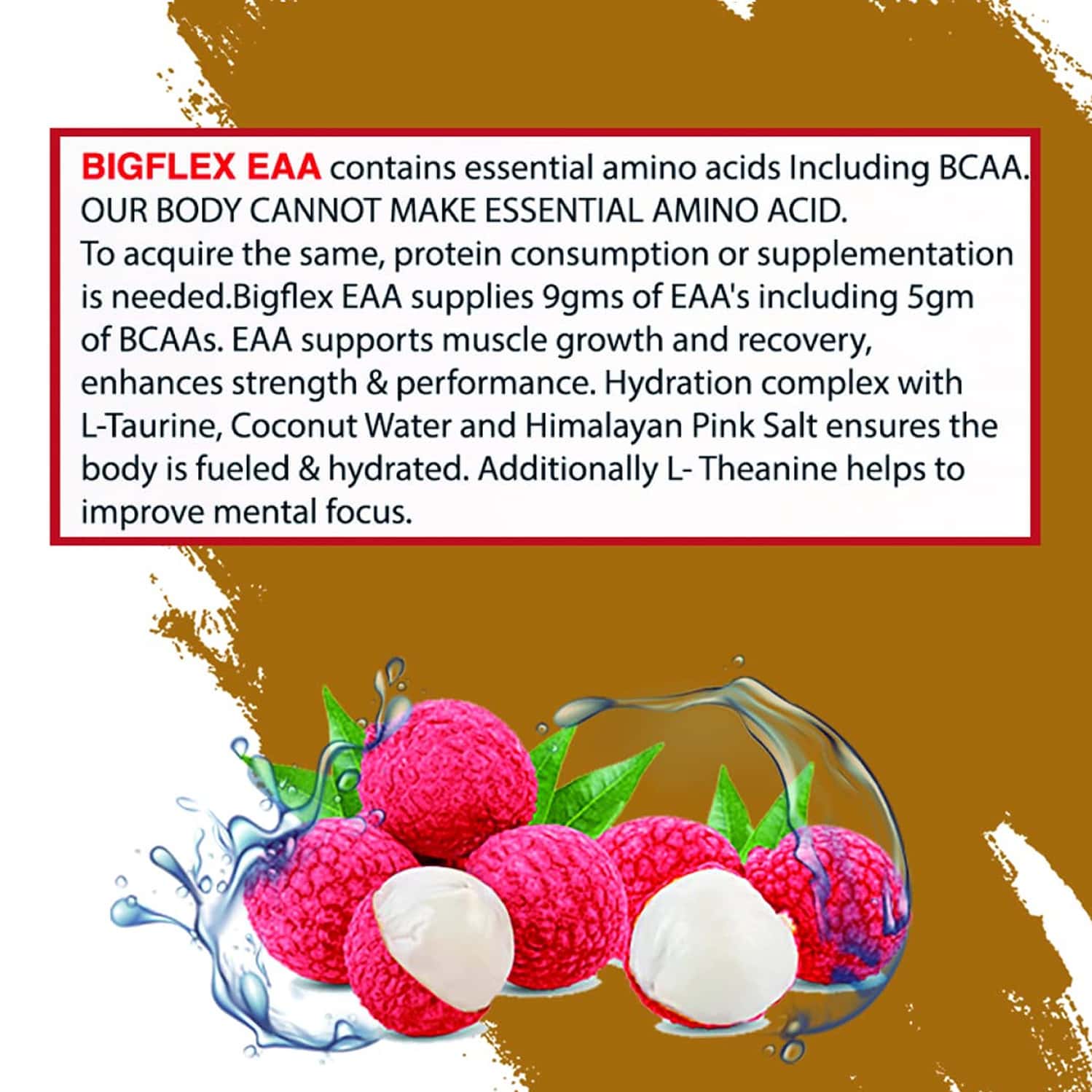 Buy BIGFLEX EAA LYCHEE (450 GM) Online & Get Upto 60% OFF at PharmEasy