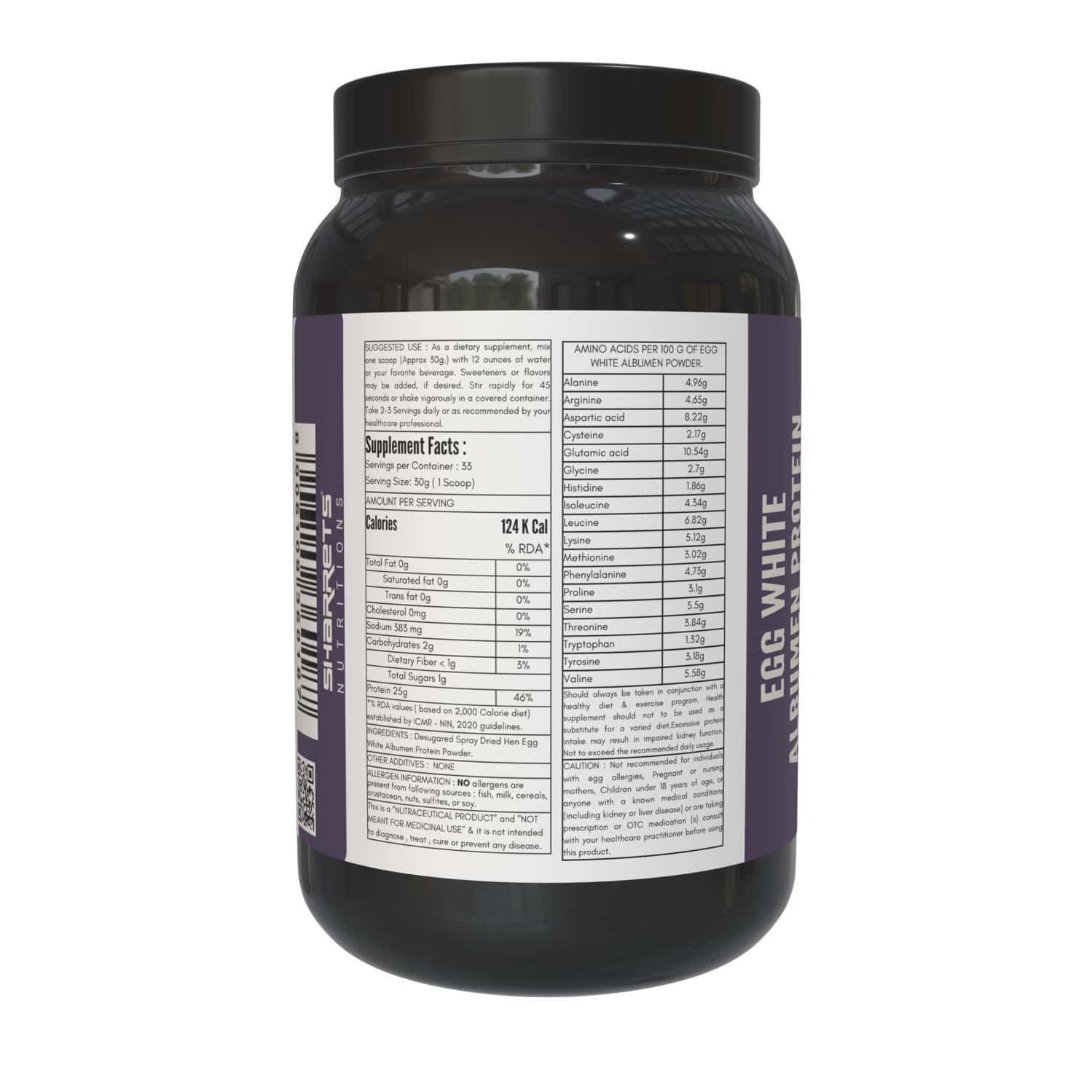 Buy SHARRETS EGG WHITE ALBUMEN PROTEIN POWDER, UNFLAVORED - LACTOSE ...