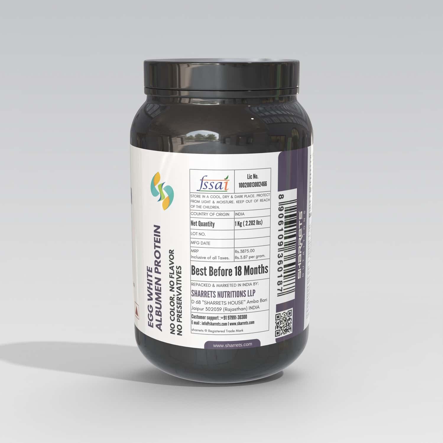 Buy SHARRETS EGG WHITE ALBUMEN PROTEIN POWDER, UNFLAVORED - LACTOSE ...