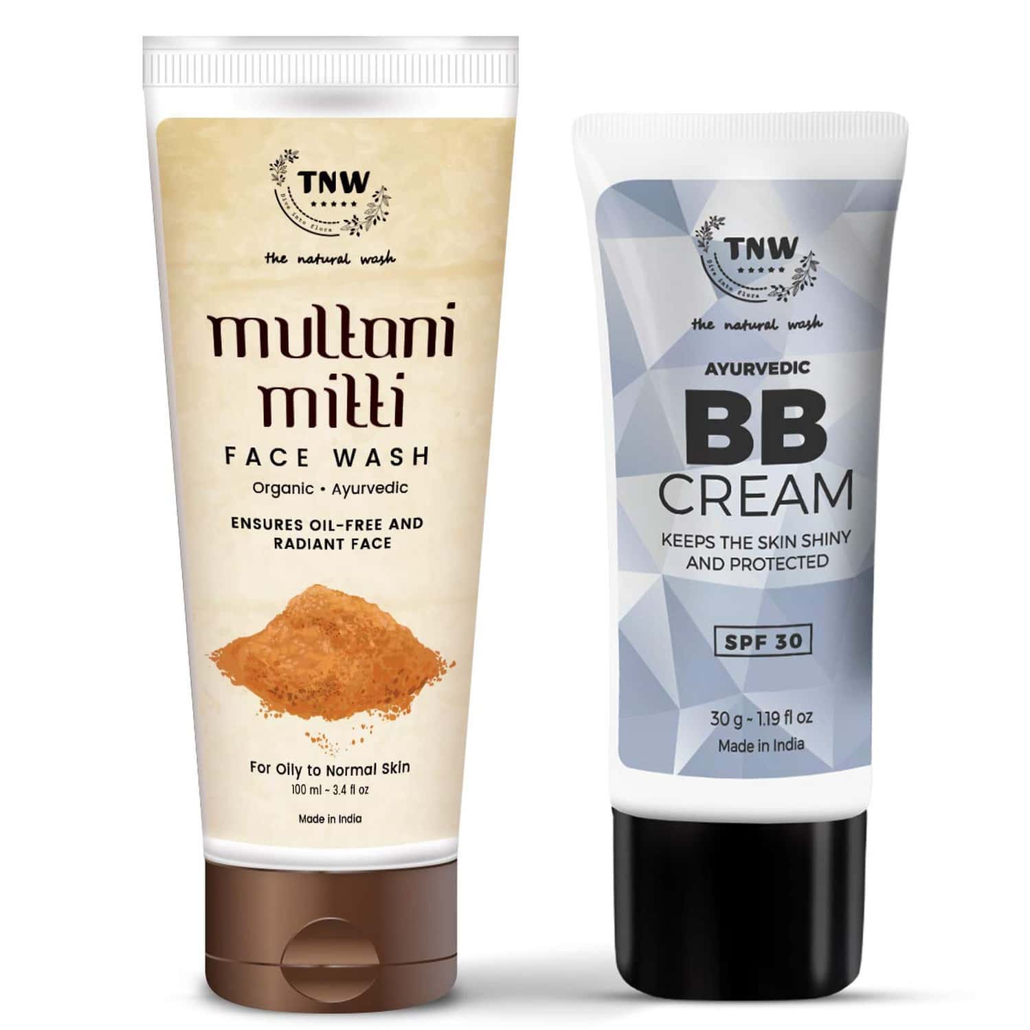 Buy TNW-THE NATURAL WASH MULTANI MITTI FACE WASH AND BB CREAM COMBO FOR ...
