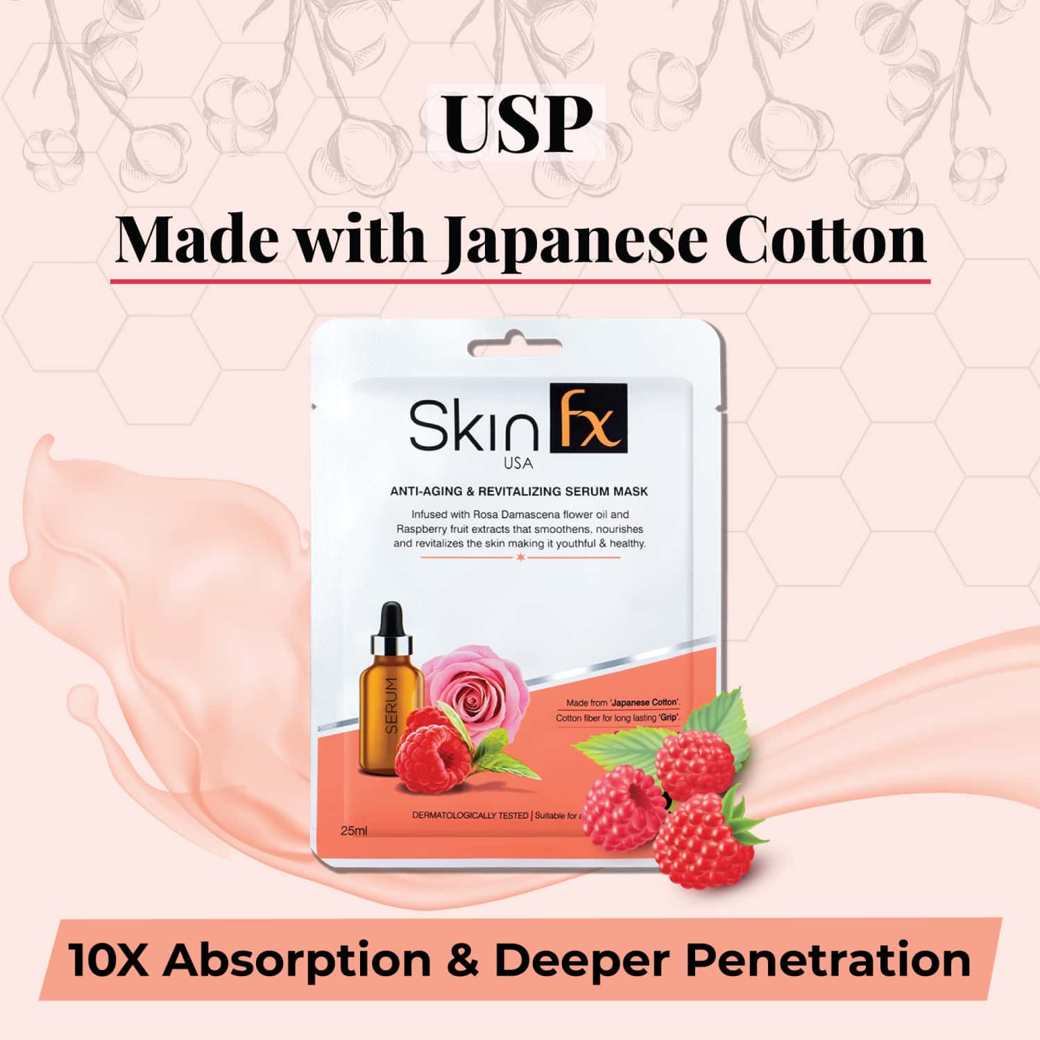 Buy SKIN FX ANTI-AGING & REVITALIZING SERUM MASK, ROSA FLOWER OIL THAT ...