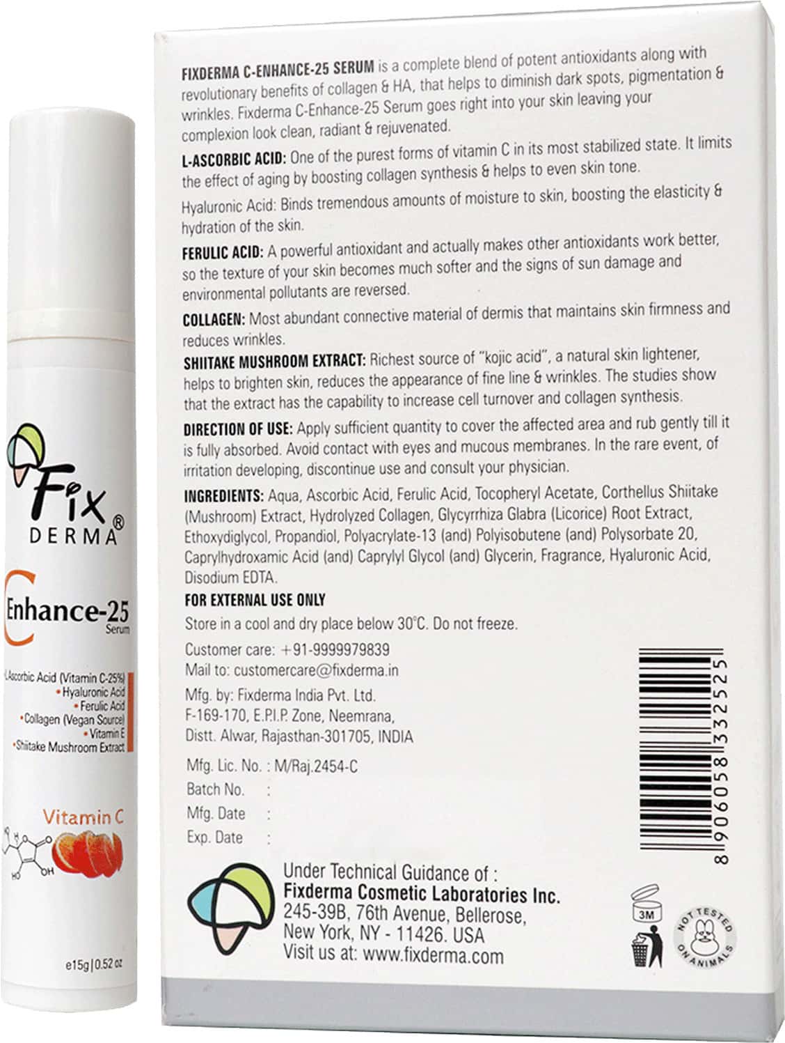 Buy FIXDERMA C-ENHANCE-25 15ML Online & Get Upto 60% OFF at PharmEasy