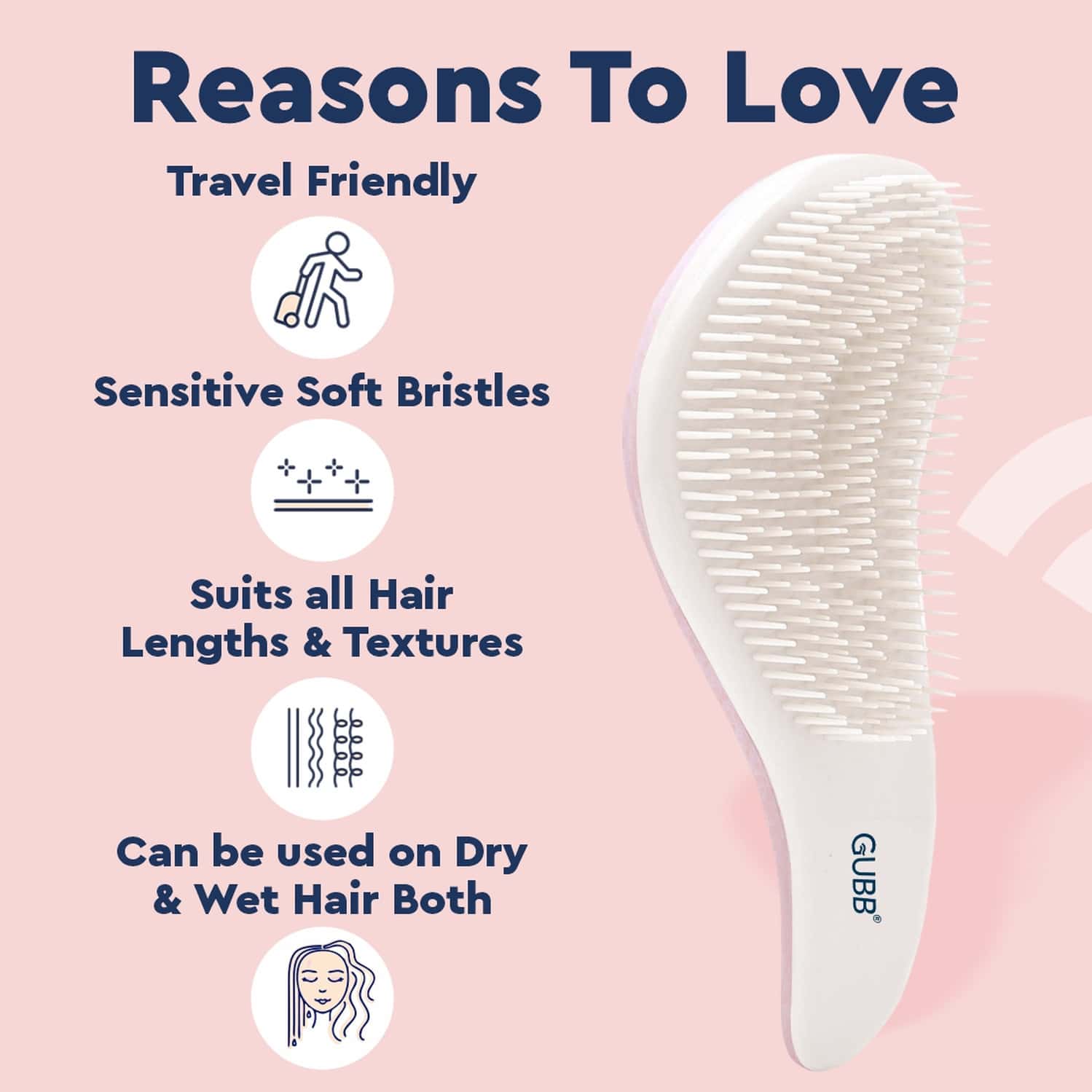 Buy GUBB MINI DETANGLING BRUSH Online & Get Upto 60% OFF at PharmEasy