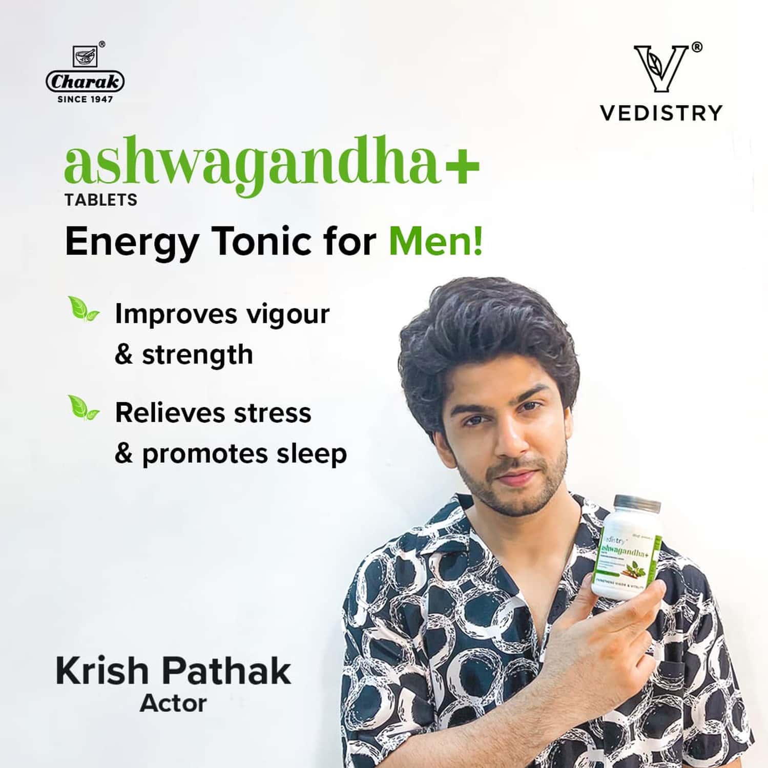Buy VEDISTRY ASHWAGANDHA + WITH PIPERINE | BETTER ABSORPTION, BOOST ...