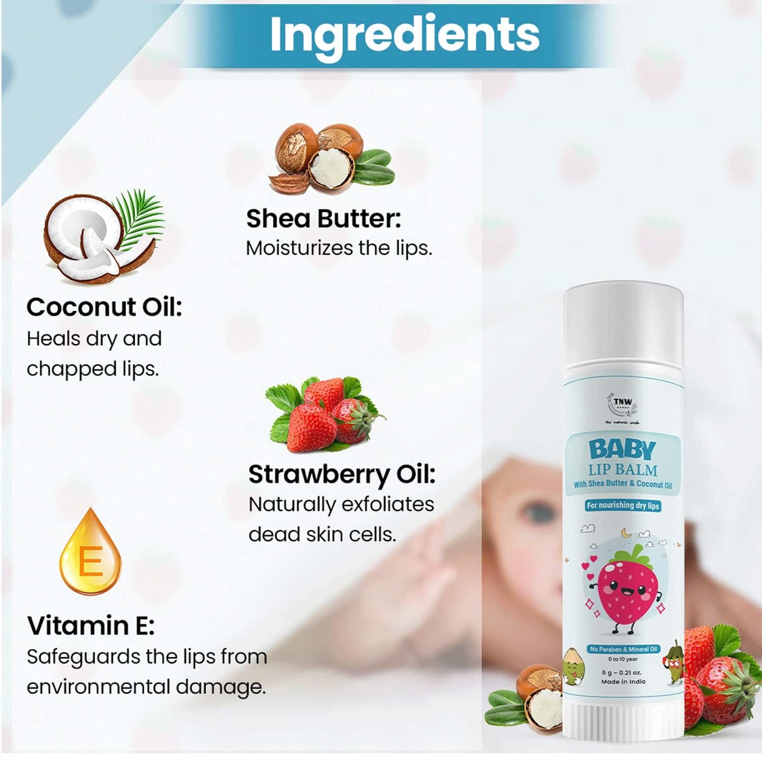 Buy TNW- THE NATURAL WASH BABY LIP BALM FOR DRY LIPS | LIP BALM FOR ...