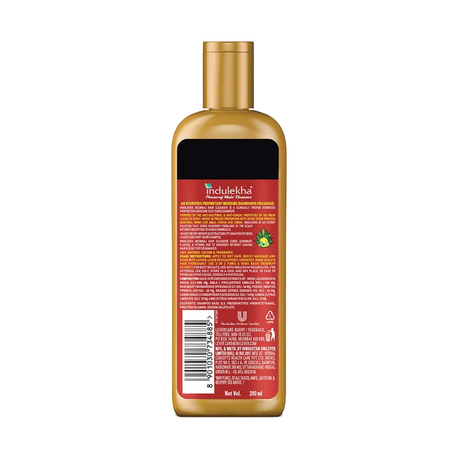 Buy INDULEKHA NEEMRAJ HAIR CLEANSER - 200 ML Online & Get Upto 60% OFF ...