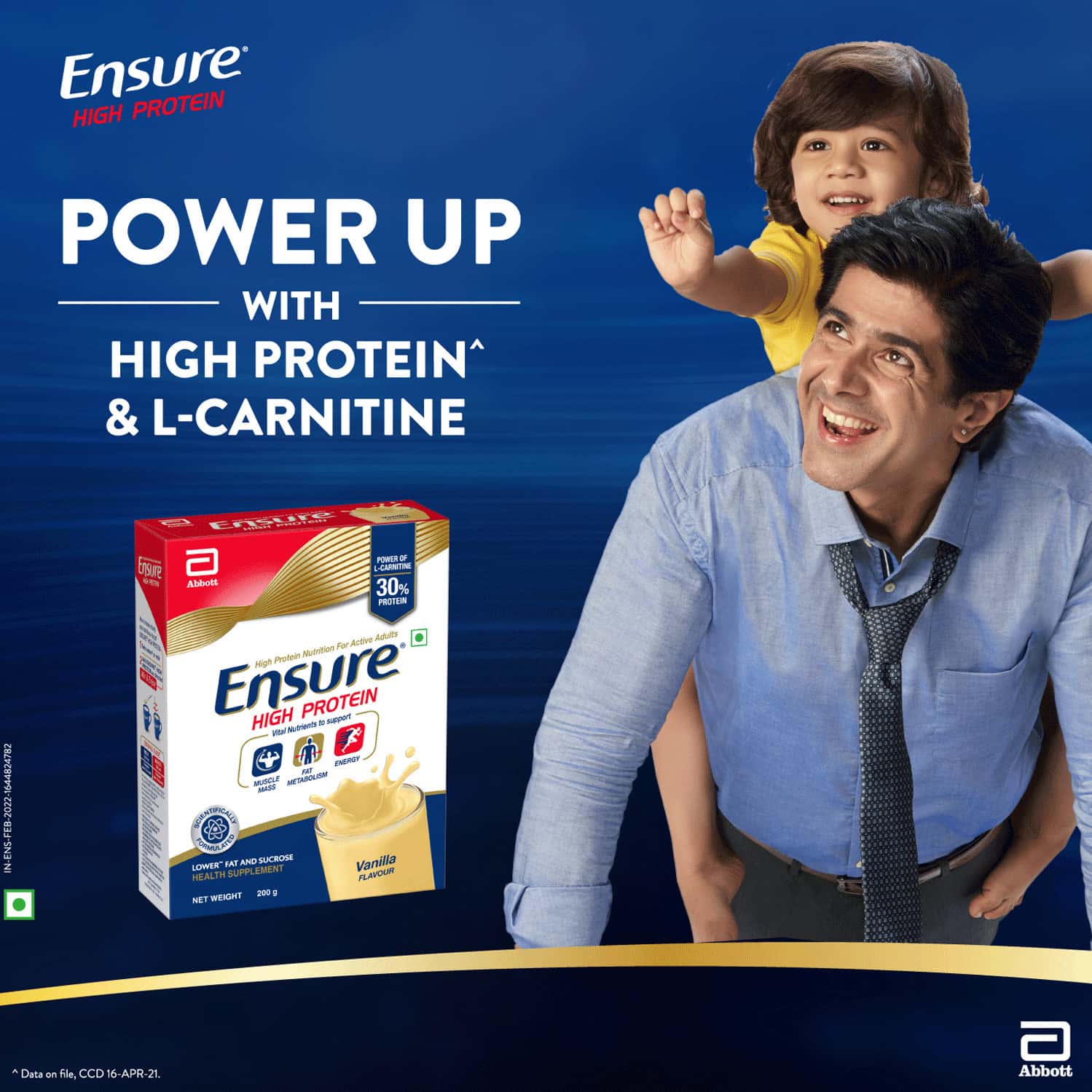 Buy ENSURE HIGH PROTEIN NUTRITION FOR ACTIVE ADULTS (VANILLA FLAVOUR ...