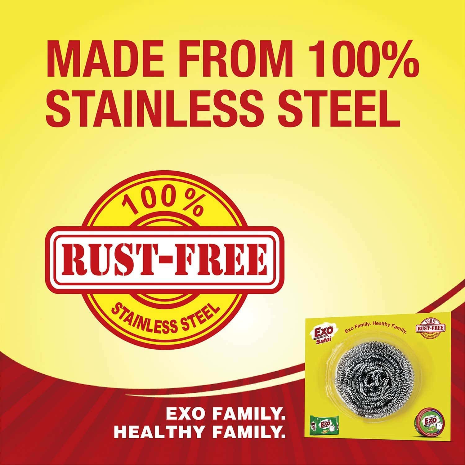 Buy EXO STEEL SCRUBBER (SET OF 3) Online & Get Upto 60% OFF at PharmEasy