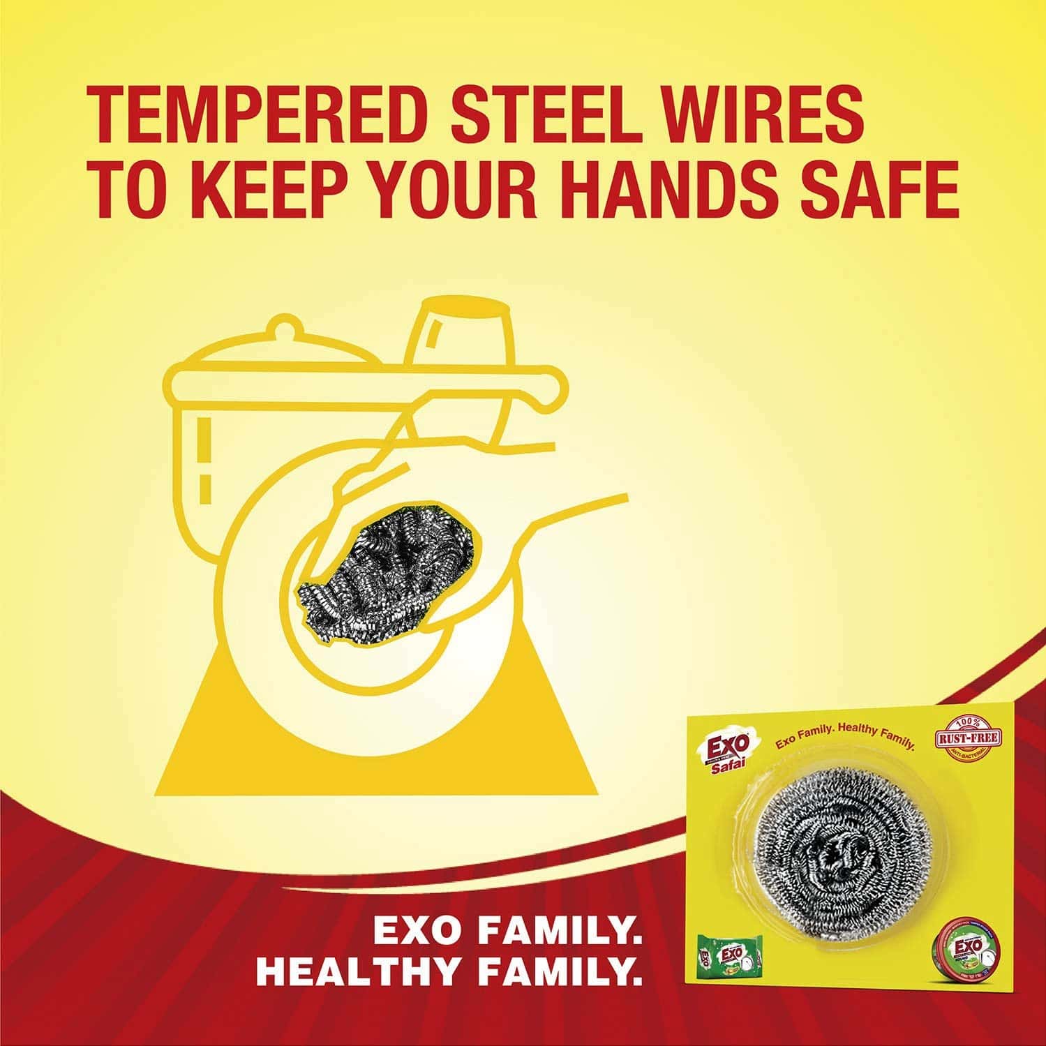 Buy EXO STEEL SCRUBBER (SET OF 3) Online & Get Upto 60% OFF at PharmEasy