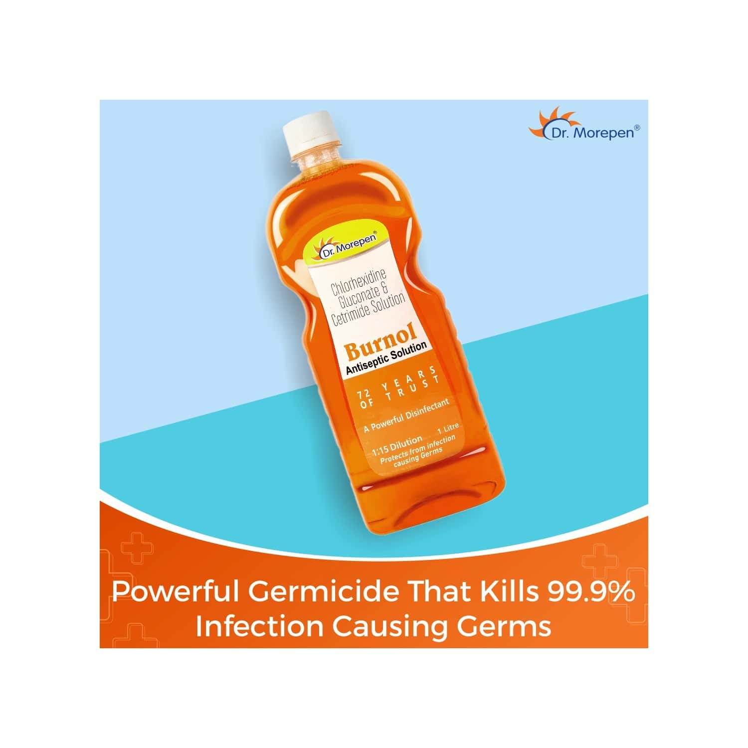 Buy DR. MOREPEN BURNOL ANTISEPTIC SOLUTION MULTIPURPOSE DISINFECTANT ...