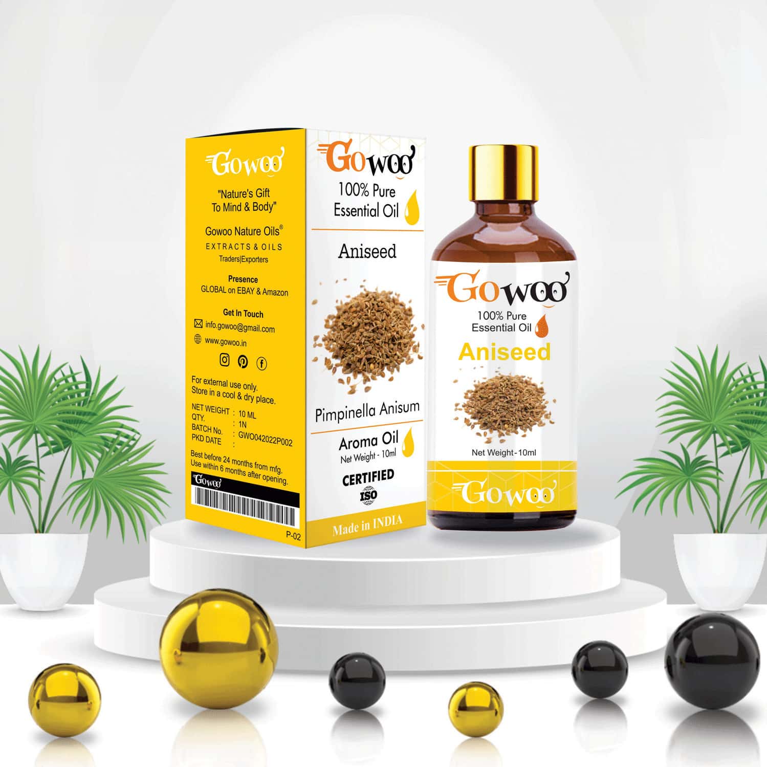 Buy GO WOO 100% PURE & VIRGIN ANISEED OIL (FENNEL) 10 ML Online & Get ...