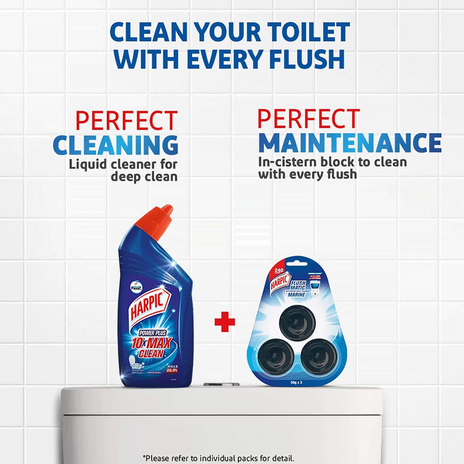 Buy HARPIC POWER FRESH 6 TOILET CLEANER RIM BLOCK, FLORAL DELIGHT - 35 ...