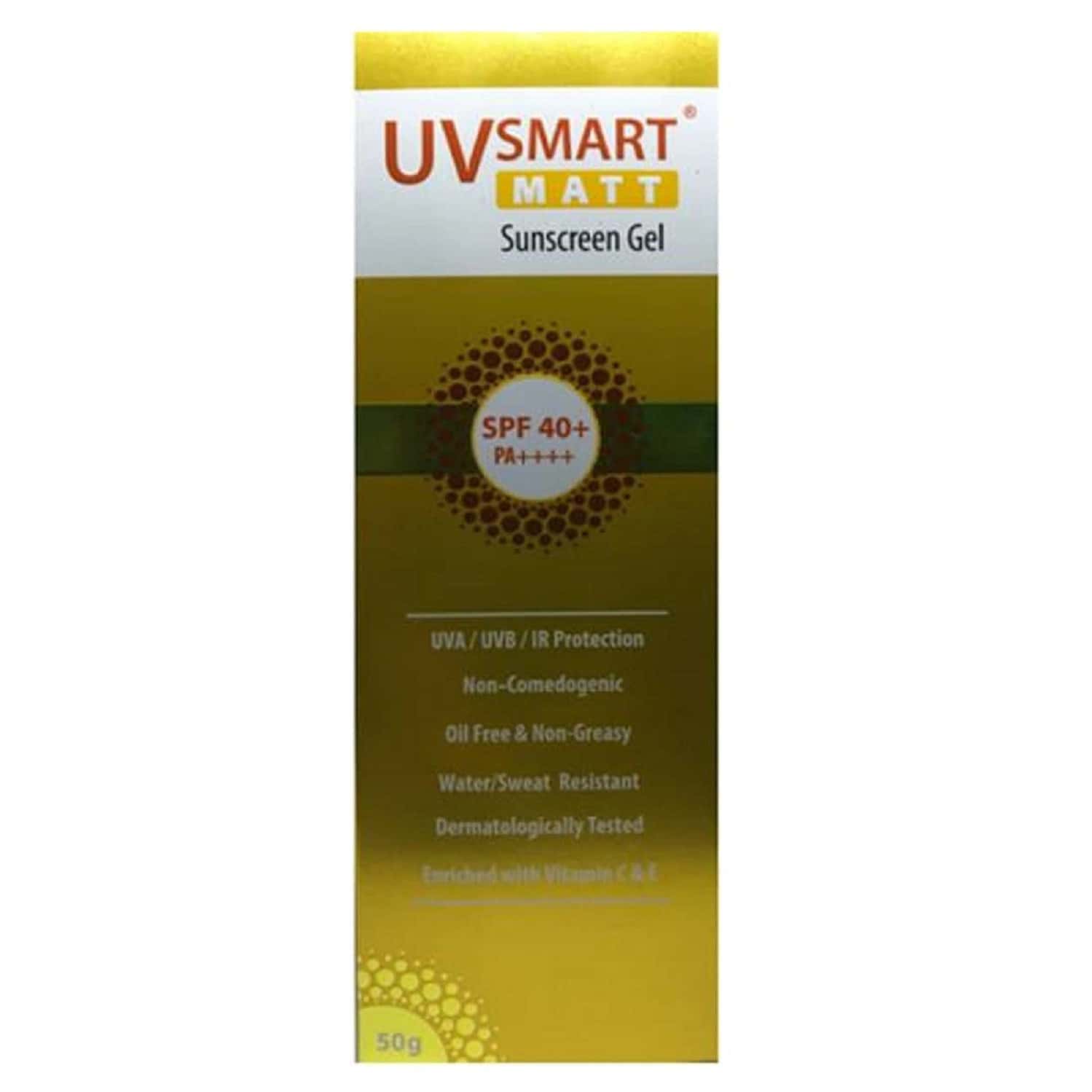 Buy UV SMART MATT SUNSCREEN GEL SPF 40+, PA++++ - 50G Online & Get Upto 60% OFF at PharmEasy