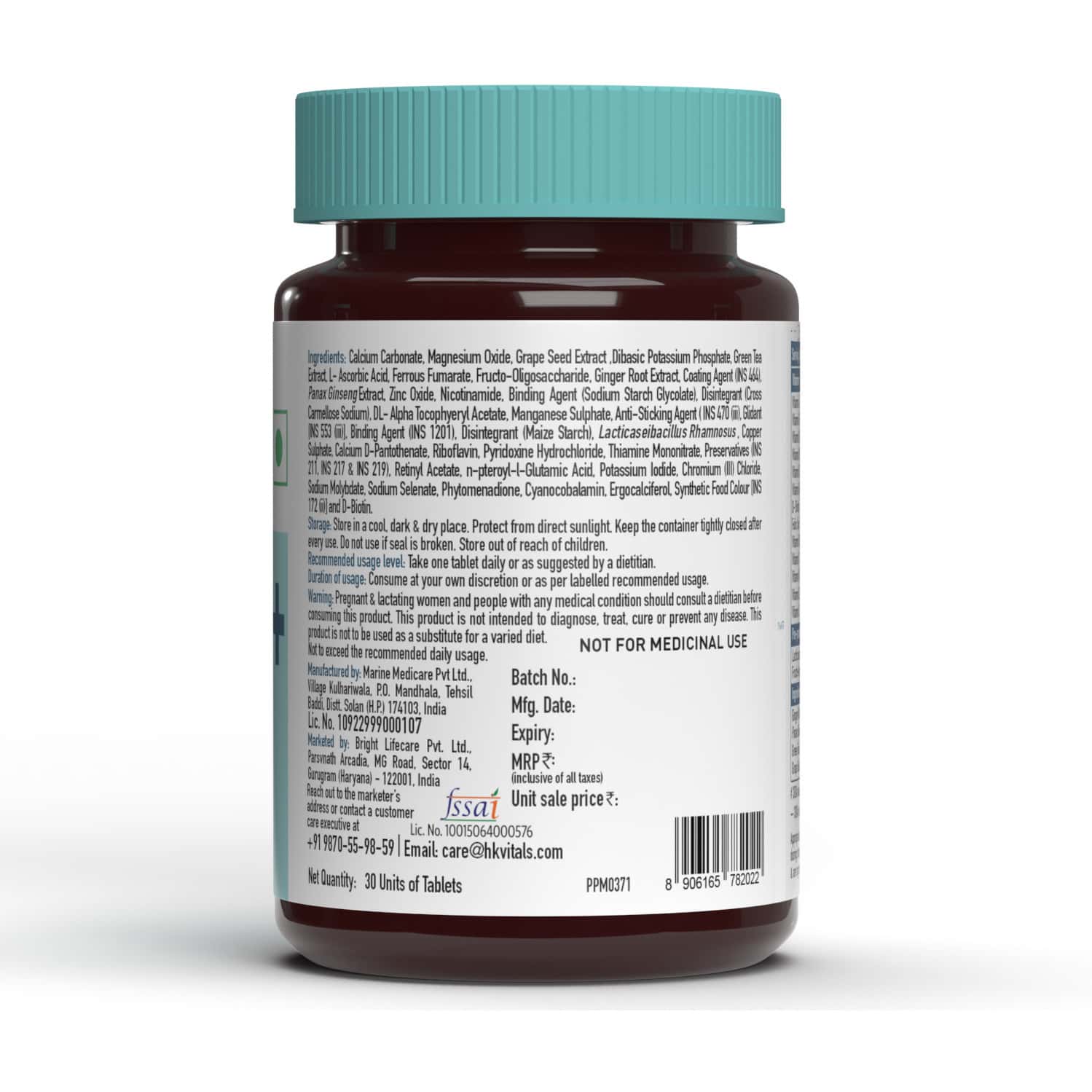 Buy HEALTHKART HK VITALS MULTIVITAMIN PLUS MEN, 30 TABLETS | DAILY ...