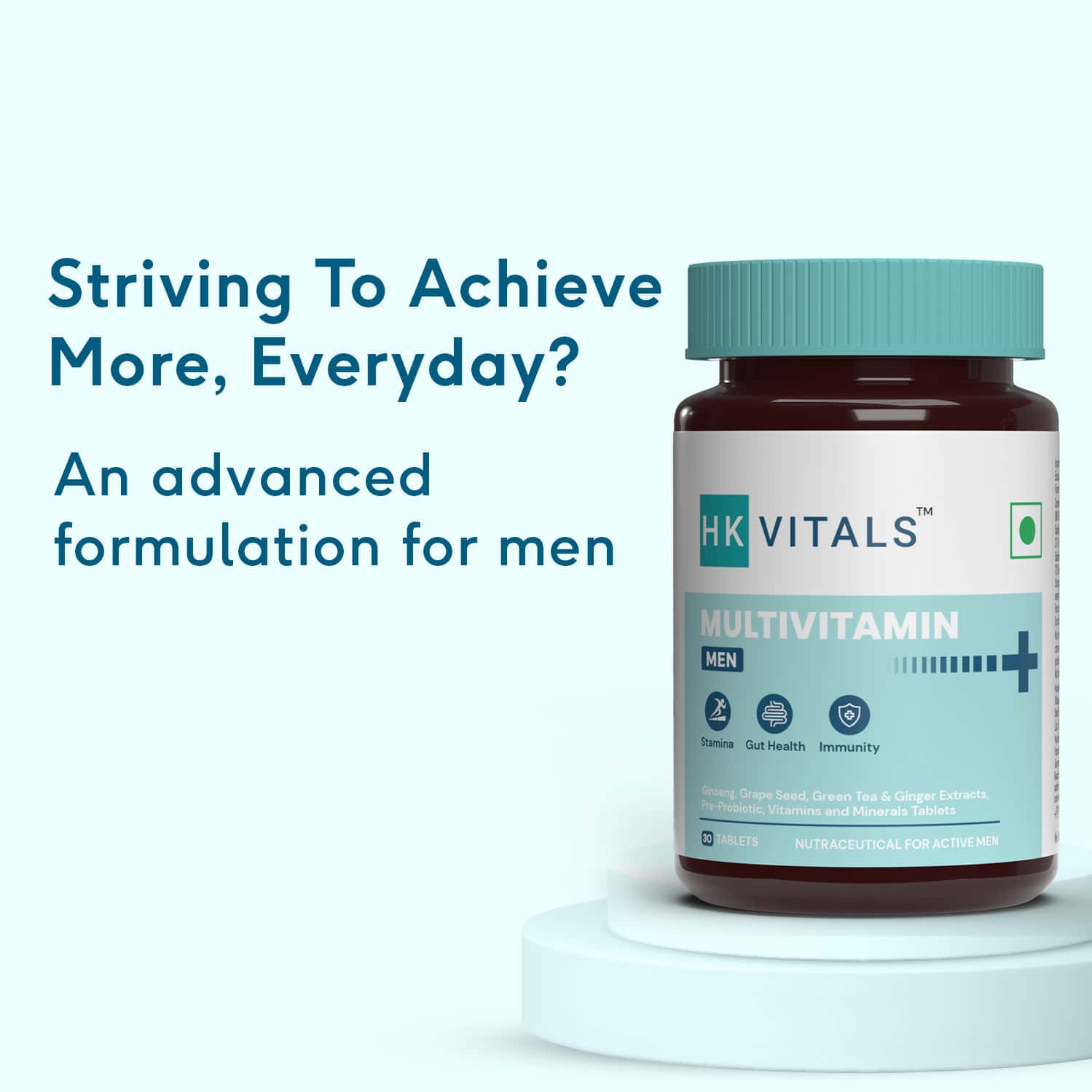 Buy HEALTHKART HK VITALS MULTIVITAMIN PLUS MEN, 30 TABLETS | DAILY ...