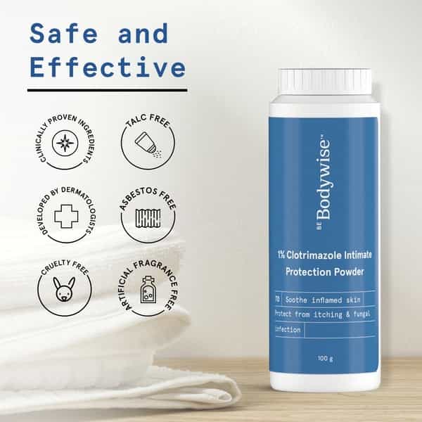 Buy BE BODYWISE INTIMATE HYGIENE KIT, WOMEN (CLOTRIMAZOLE POWDER 100G ...