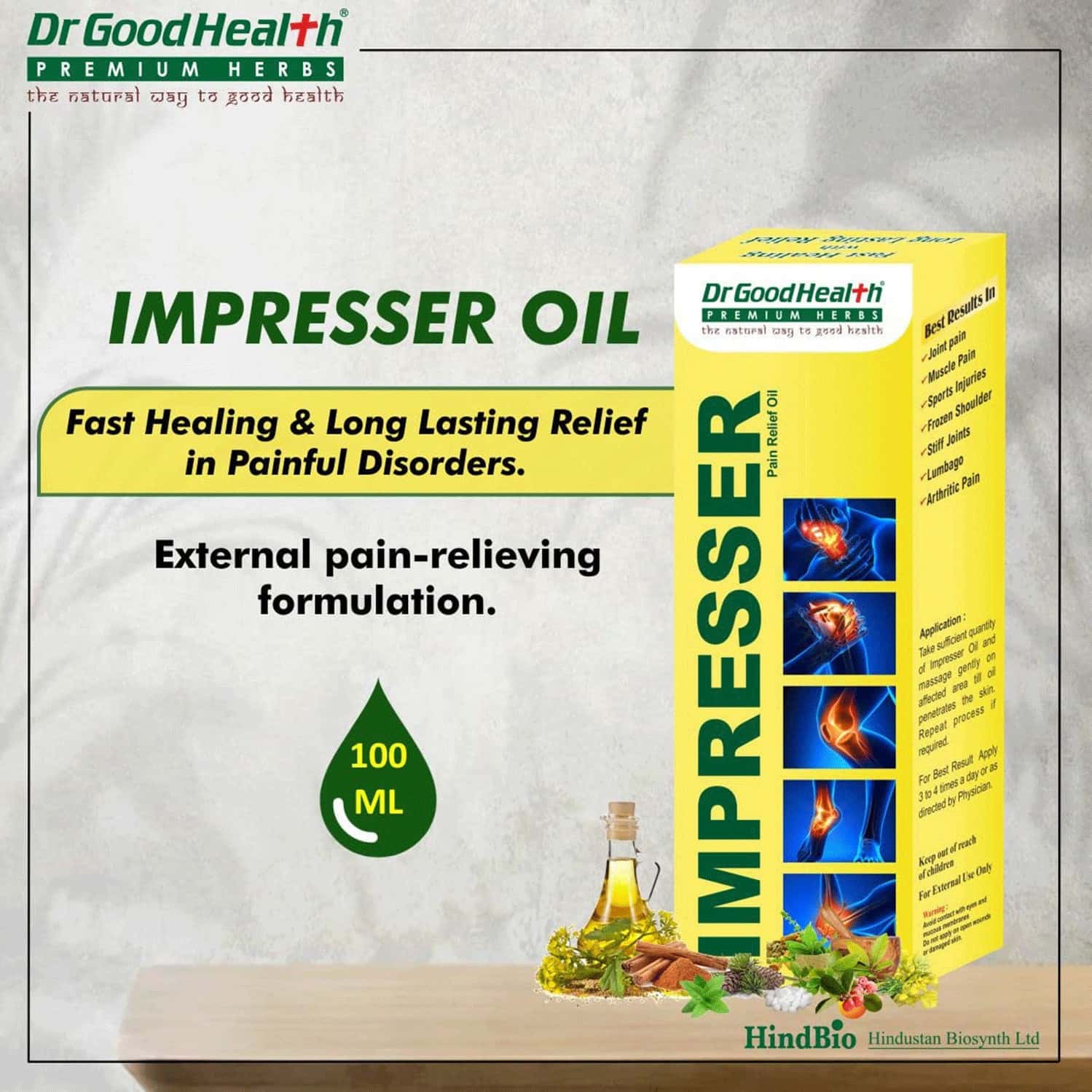 Buy DR. GOODHEALTH PAIN RELIEF IMPRESSOR OIL AYURVEDIC LONG LASTING ...