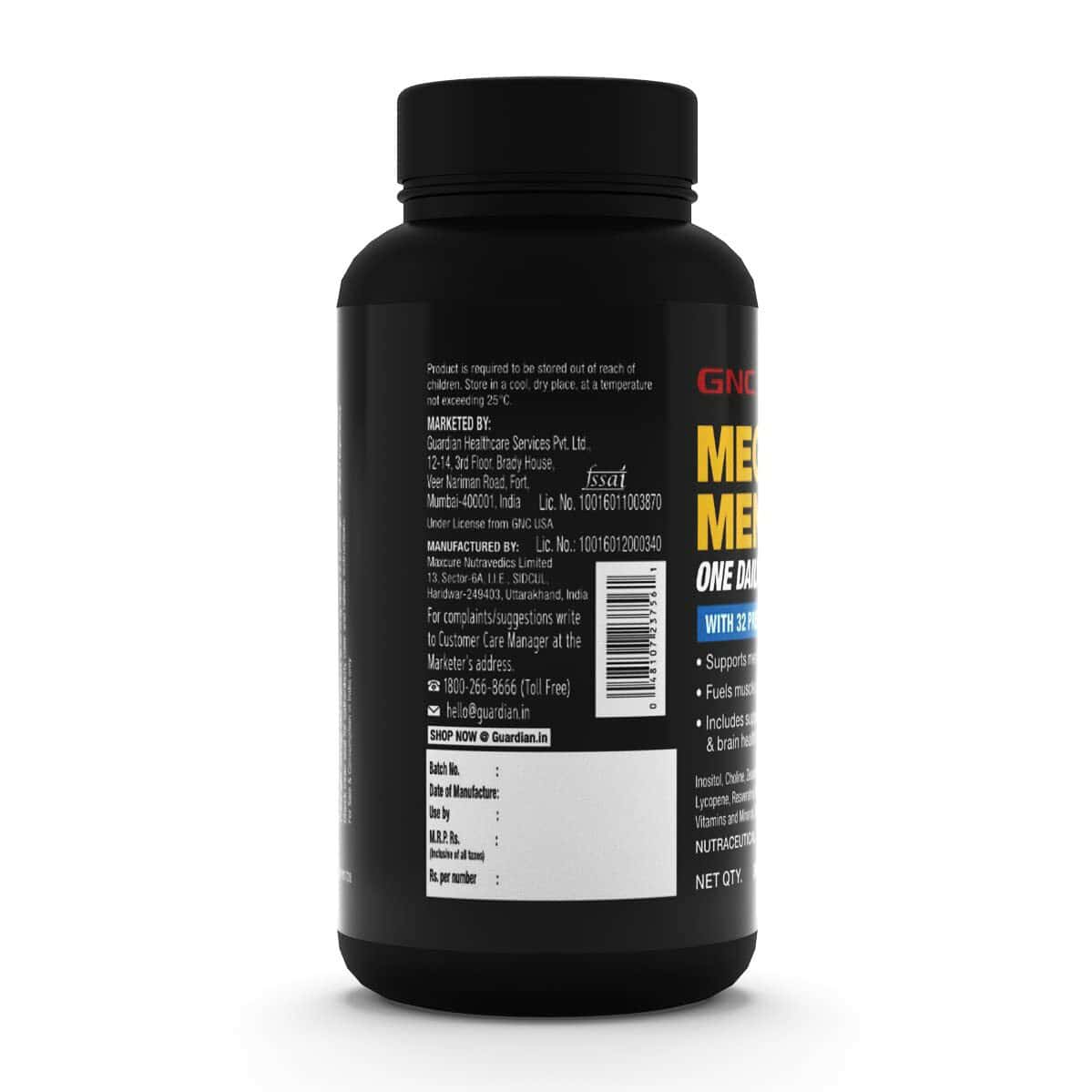 Buy GNC MEGA MEN ONE DAILY MULTIVITAMIN FOR MEN | 32 PREMIUM ...