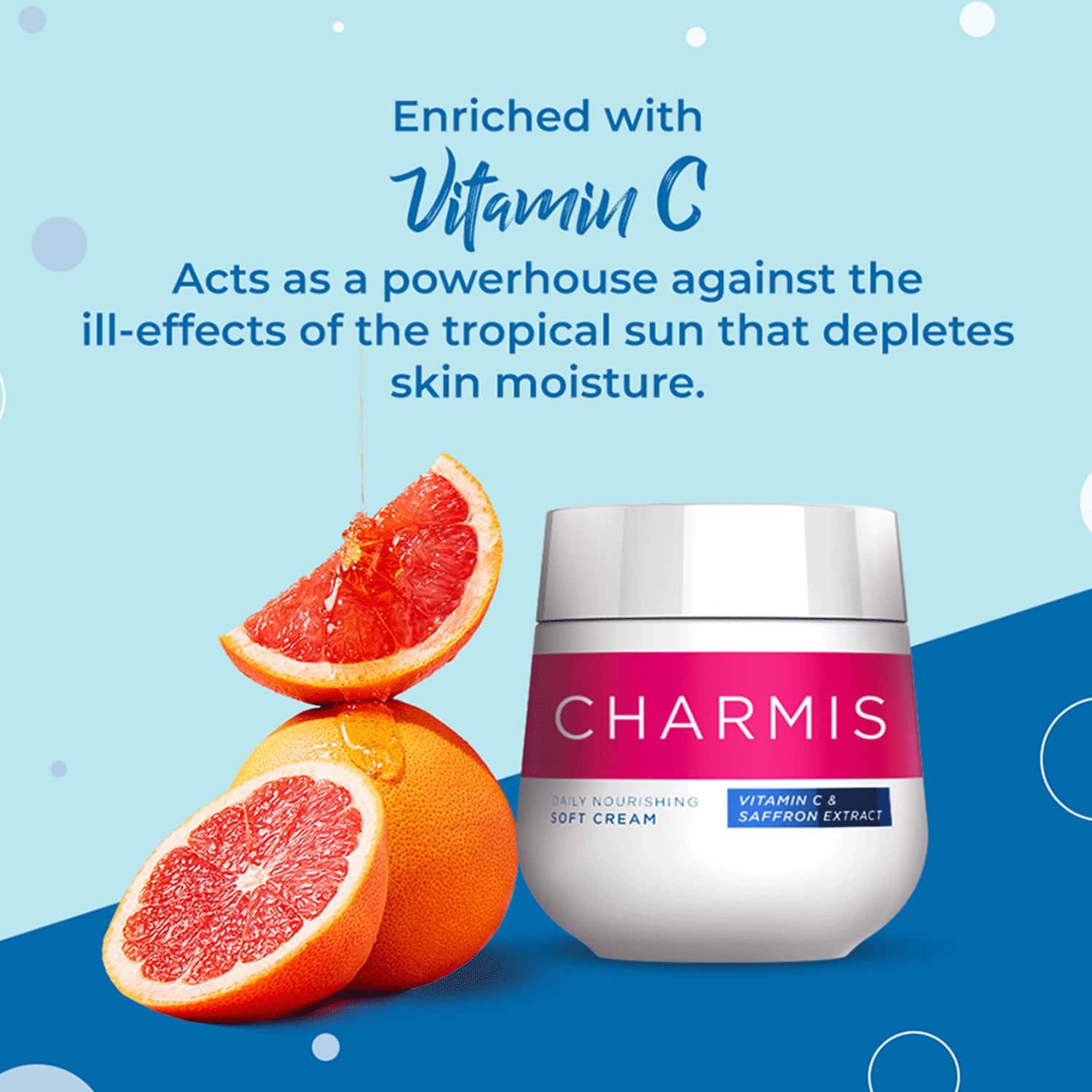Buy CHARMIS DAILY NOURISHING SOFT CREAM WITH VITAMIN C SAFFRON EXTRACTS ...