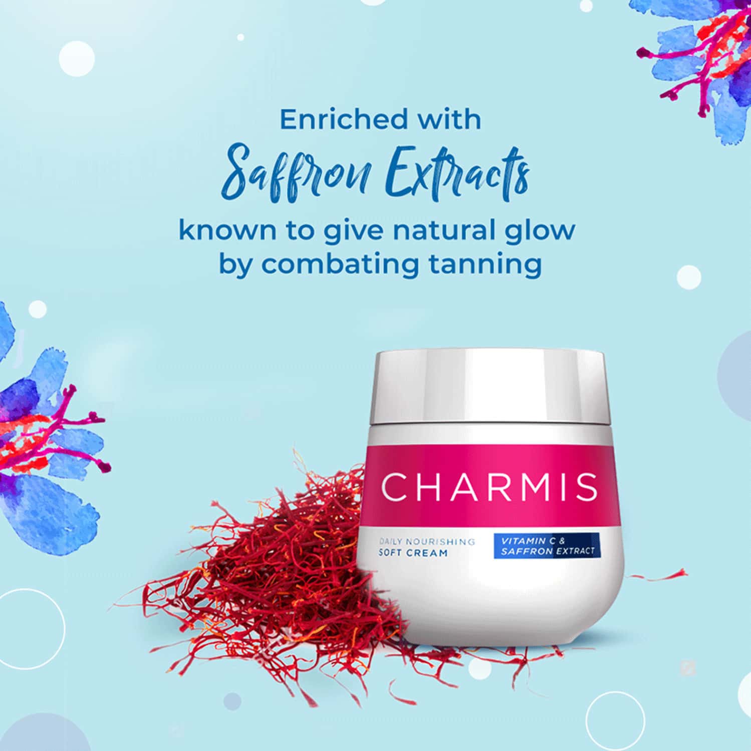 Buy CHARMIS DAILY NOURISHING SOFT CREAM WITH VITAMIN C SAFFRON EXTRACTS ...