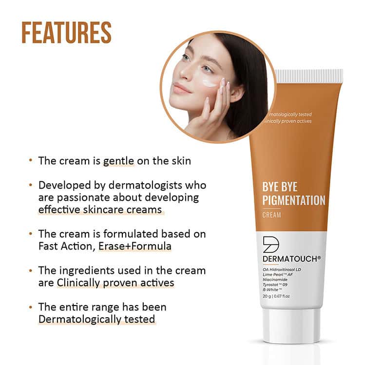 Buy DERMATOUCH BYE BYE PIGMENTATION REMOVAL CREAM |ANTI PIGMENTATION ...