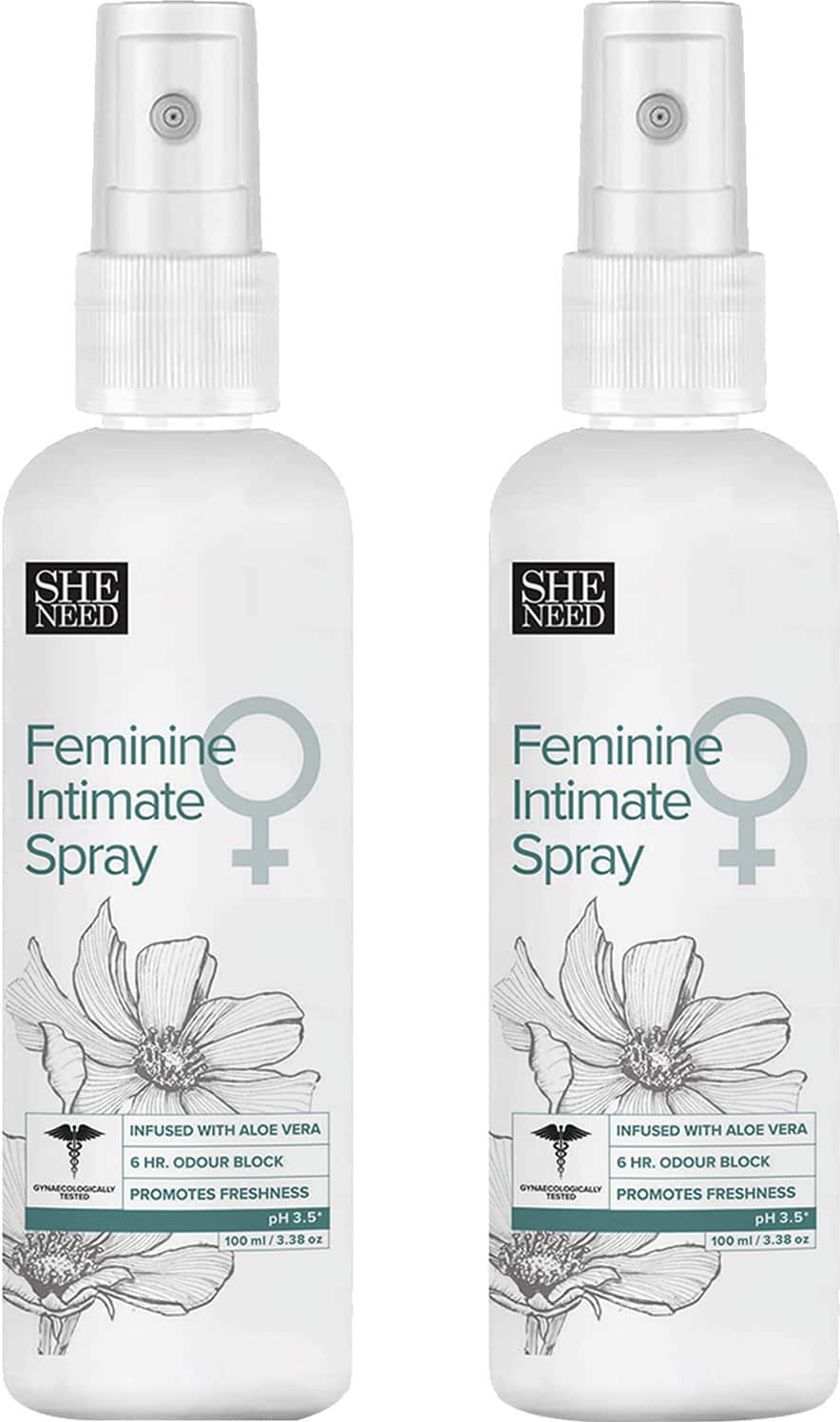 Buy SHENEED FEMININE INTIMATE SPRAY FOR WOMEN 100ML (PACK OF 2) Online & Get Upto 60% OFF at ...