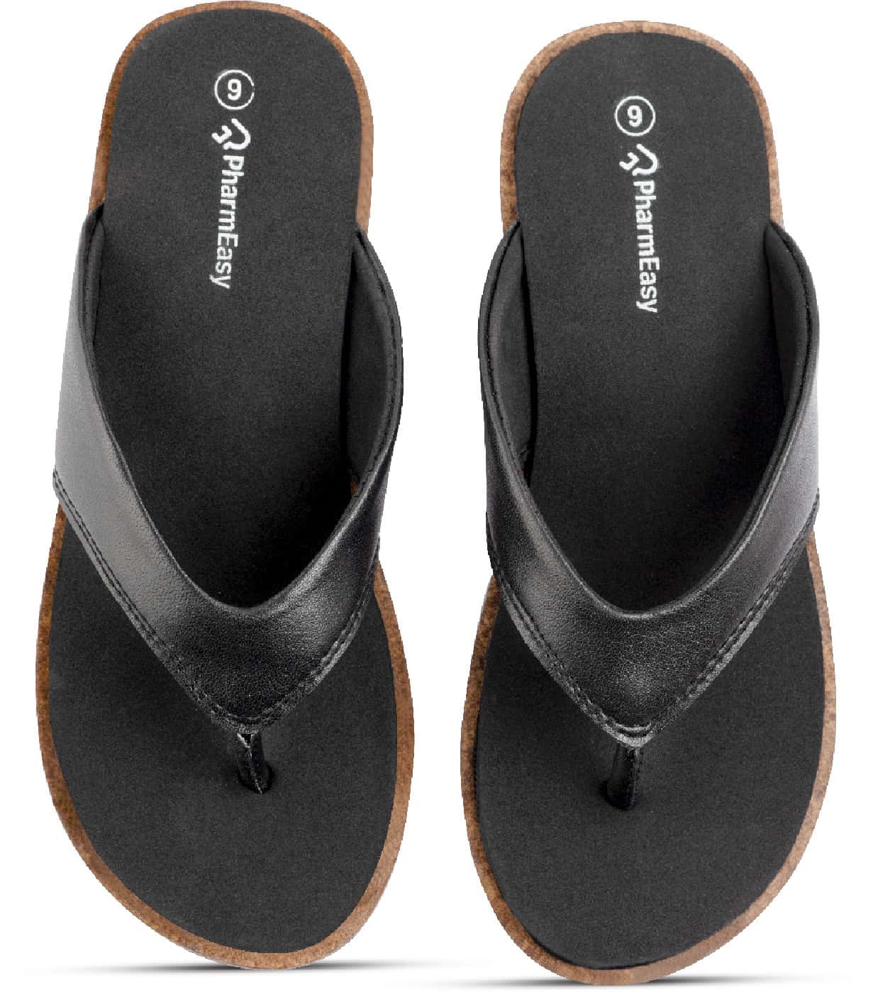 Buy PHARMEASY WOMEN'S DIABETIC & ORTHOPEDIC SLIPPERS - COAL BLACK ...