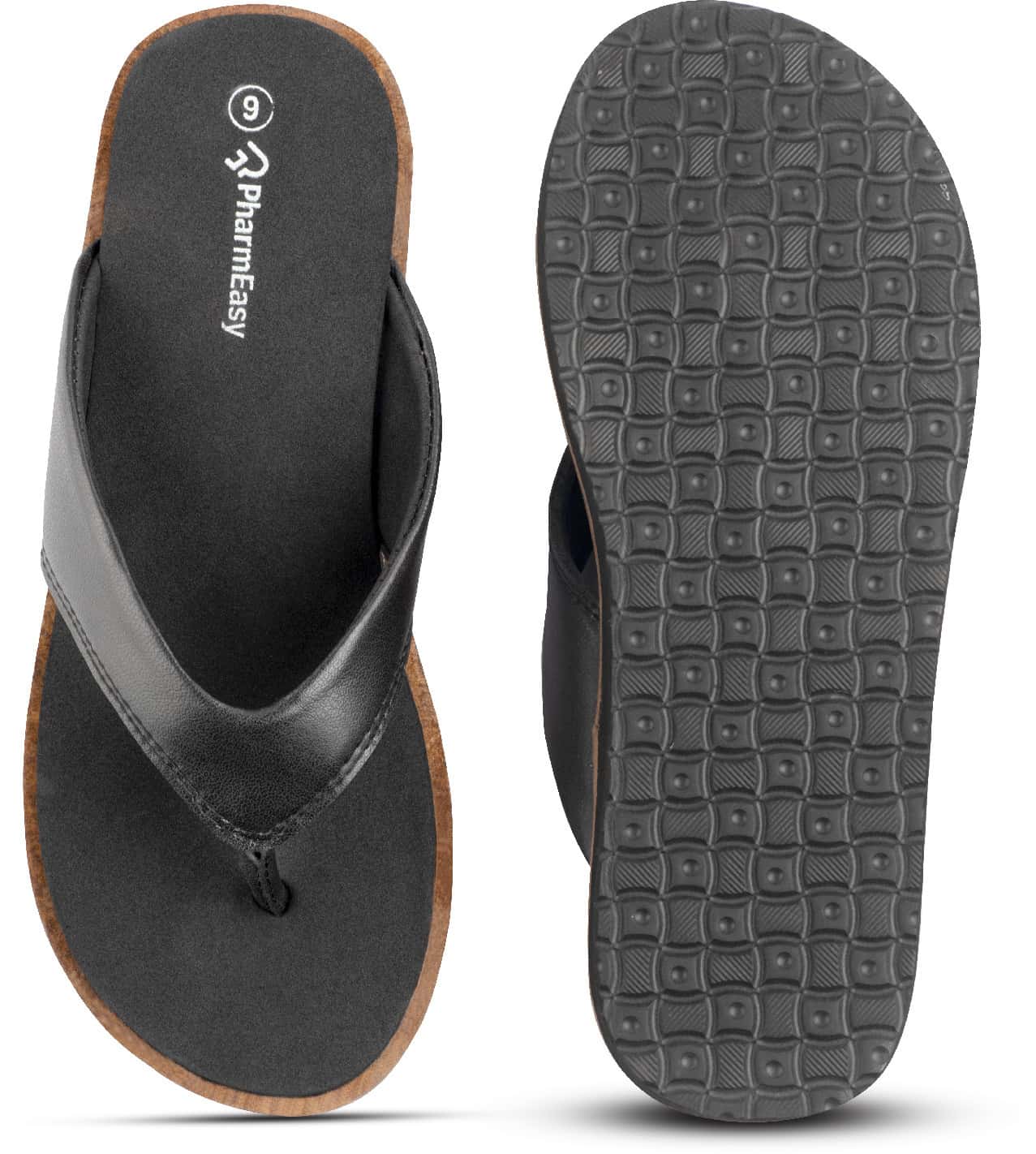 Buy PHARMEASY WOMEN'S DIABETIC & ORTHOPEDIC SLIPPERS - COAL BLACK ...