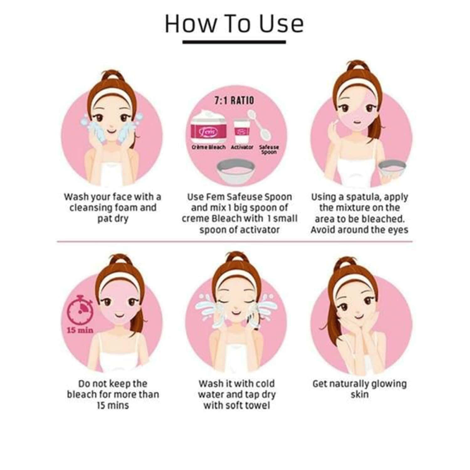 Buy FEM CREAM BLEACH SAFFRON & MILK HEALTHY GLOW - 40G Online & Get ...