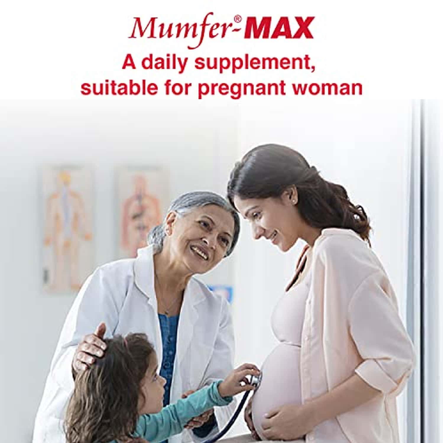 Buy MUMFER MAX |60 TABLETS|IRON FOLIC ACID SUPPLEMENT- PACK OF 4 (4 X ...