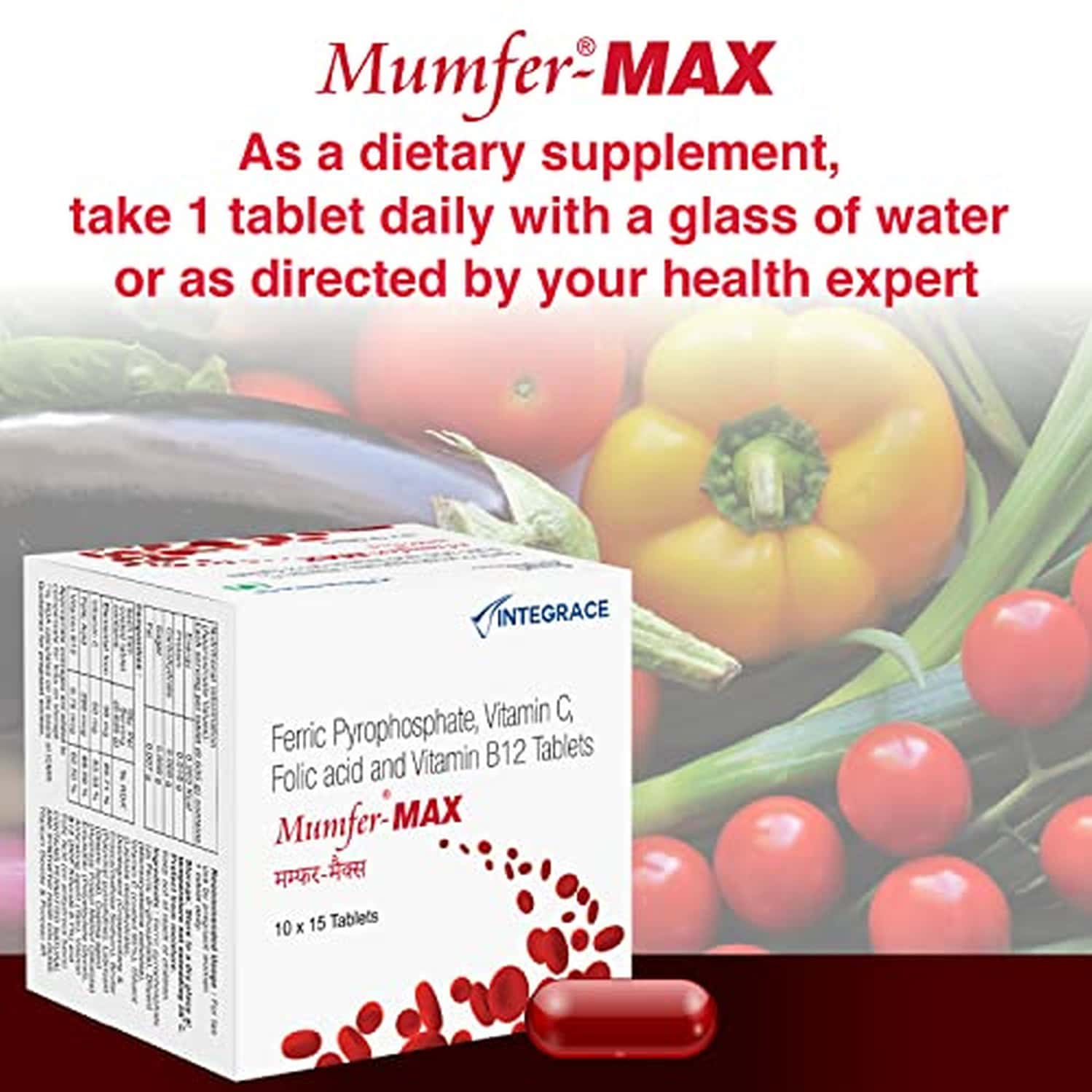 Buy MUMFER MAX |60 TABLETS|IRON FOLIC ACID SUPPLEMENT- PACK OF 4 (4 X ...