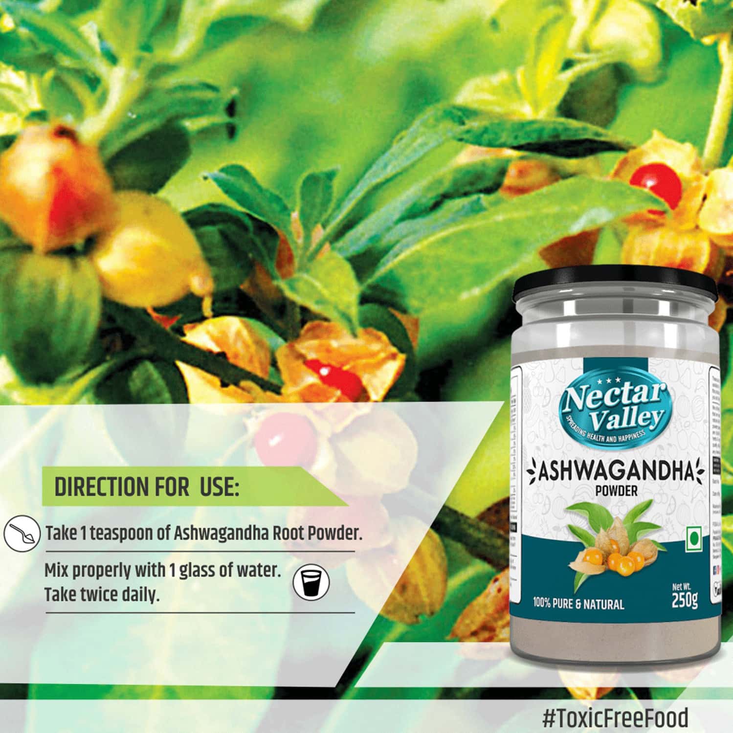 Buy NECTAR VALLEY ASHWAGANDHA POWDER | HELPS TO BOOST IMMUNITY | INDIAN ...