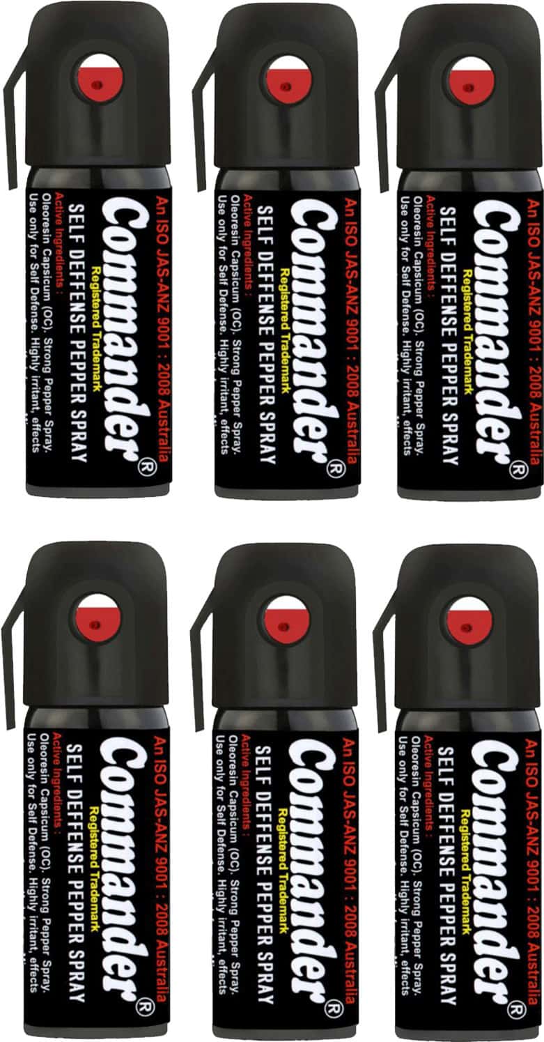 Buy COMMANDER SELF DEFENSE PEPPER SPRAY FOR SAFETY/PROTECTION PACK OF 8 ...