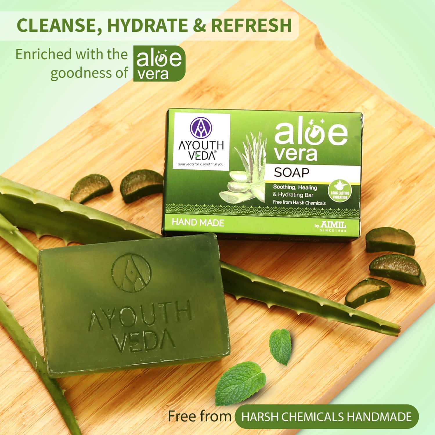 Buy AYOUTHVEDA ALOE VERA BATHING SOAP Online & Get Upto 60% OFF at ...