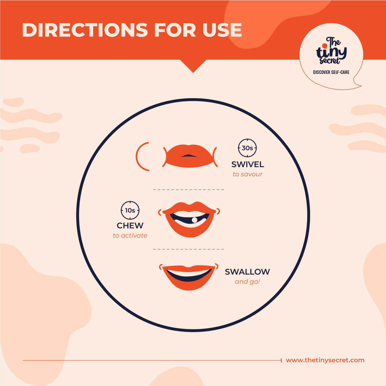 Buy THE TINY SECRET FIT MINT STRESS RELIEF CHEW TABLETS FRUITY FLAVOUR ...