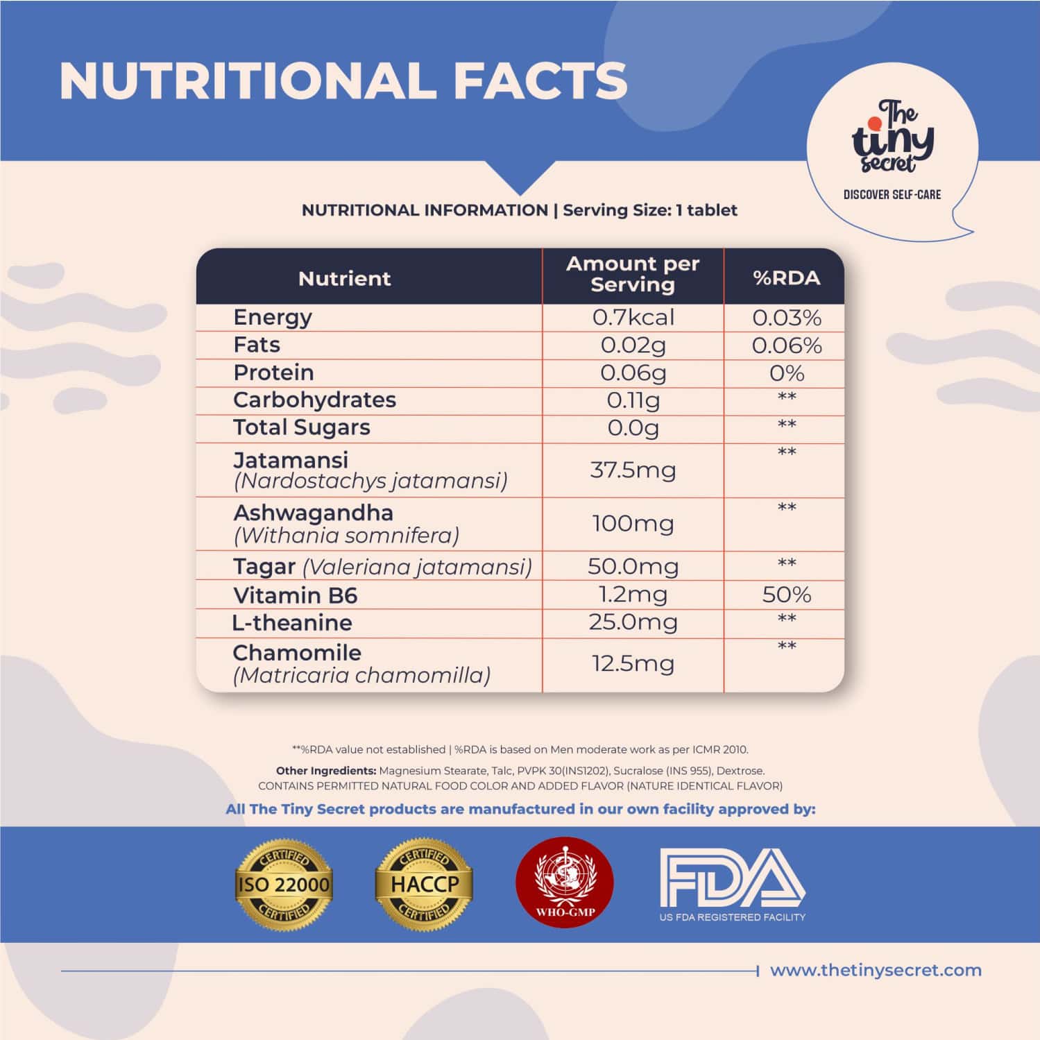 Buy THE TINY SECRET FIT MINT STRESS RELIEF CHEW TABLETS FRUITY FLAVOUR ...