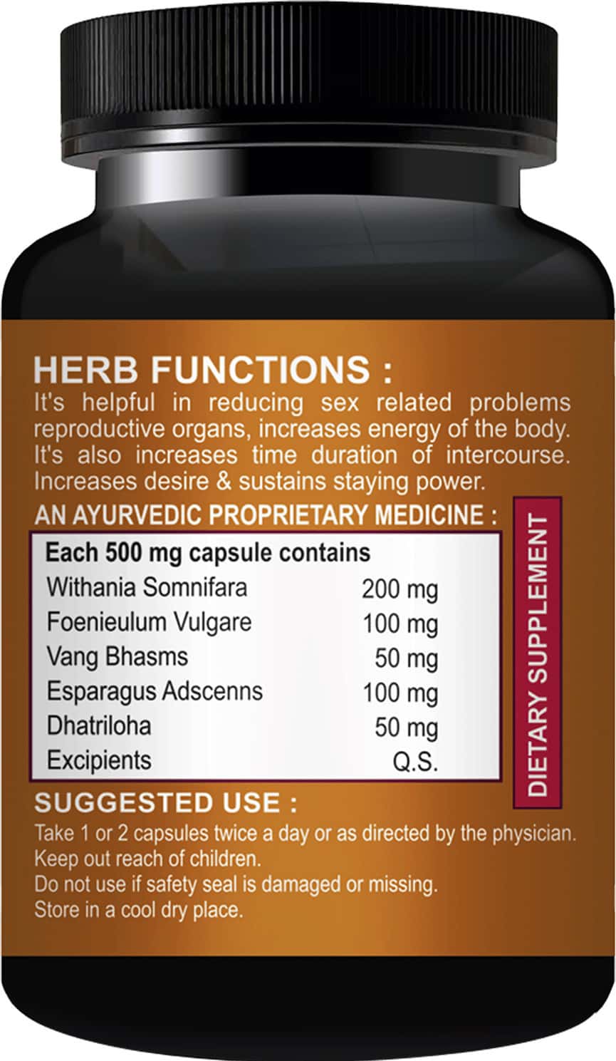 Buy HERBAL CAPSULE FOR REDUCE WEAKNESS IN MALE ORGAN INCREASES ...