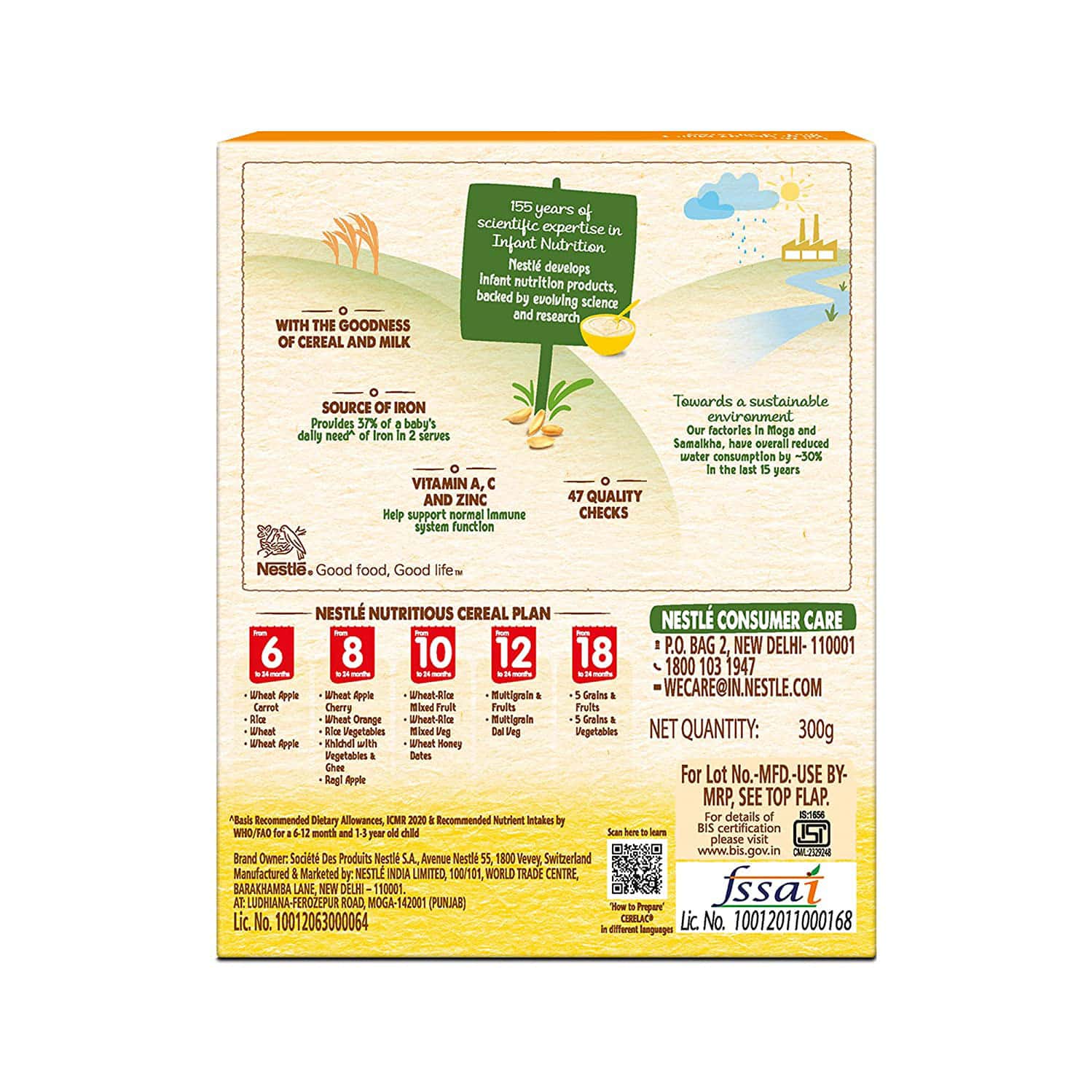 Buy NESTLE CERELAC BABY CEREAL WITH MILK WHEAT STAGE 1 FROM 6 TO 24 ...