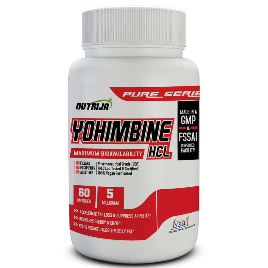 Buy NUTRIJA YOHIMBINE HCL 2.5MG [STRENGTH & POTENT FAT BURNER] - 60 ...