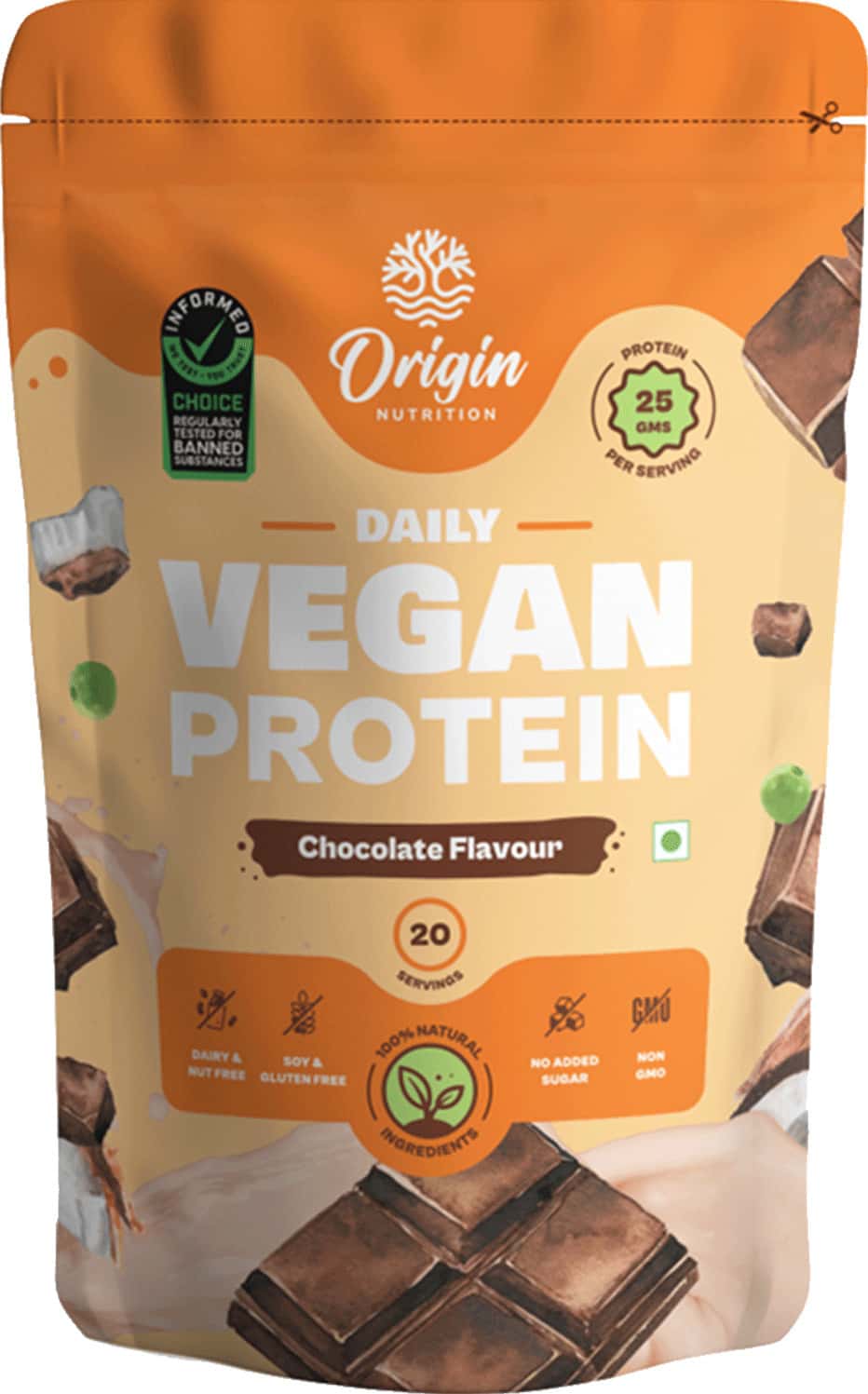Buy ORIGIN NUTRITION 100% NATURAL PLANT PROTEIN POWDER 770G CHOCOLATE ...