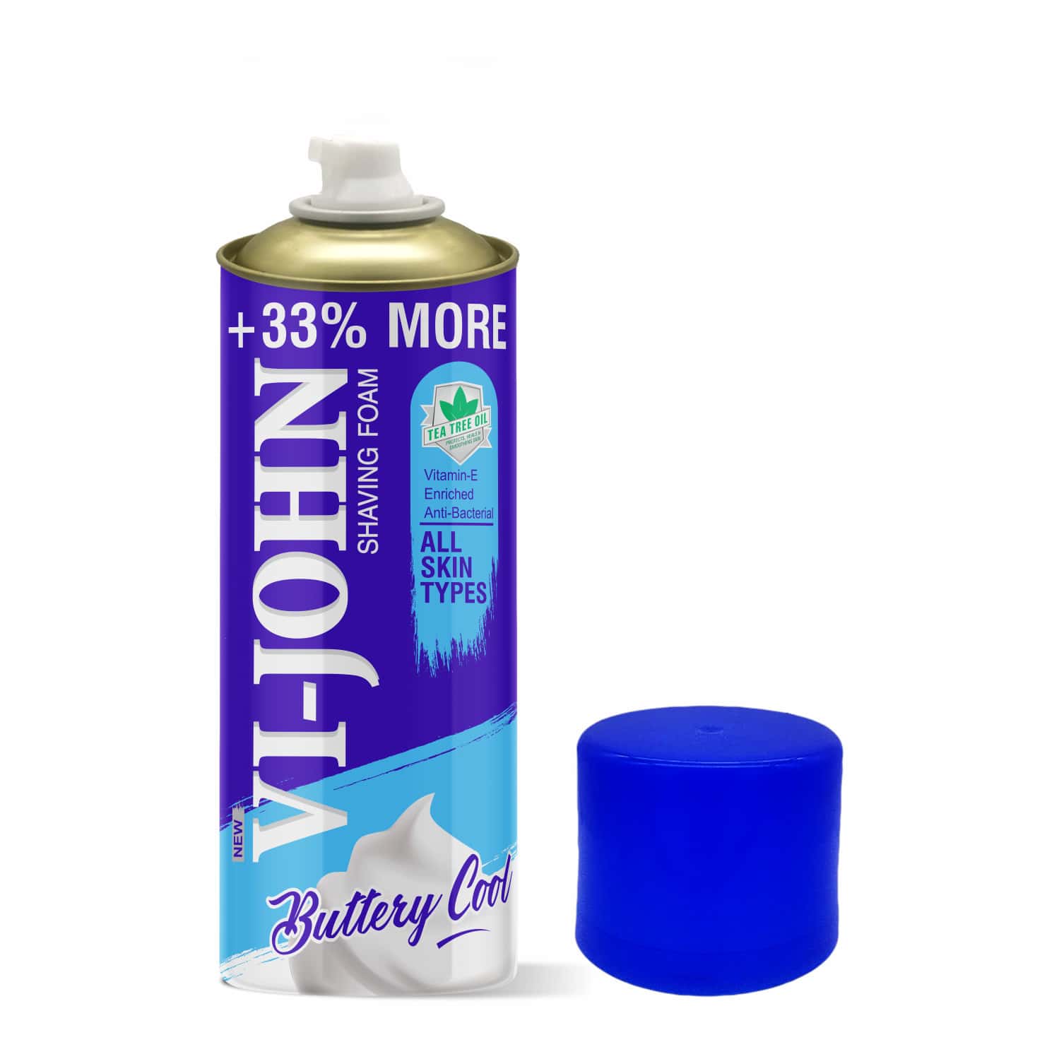 Buy VI-JOHN ALL SKIN TYPE VITAMIN E ENRICHED SHAVING FOAM FOR ALL SKIN ...