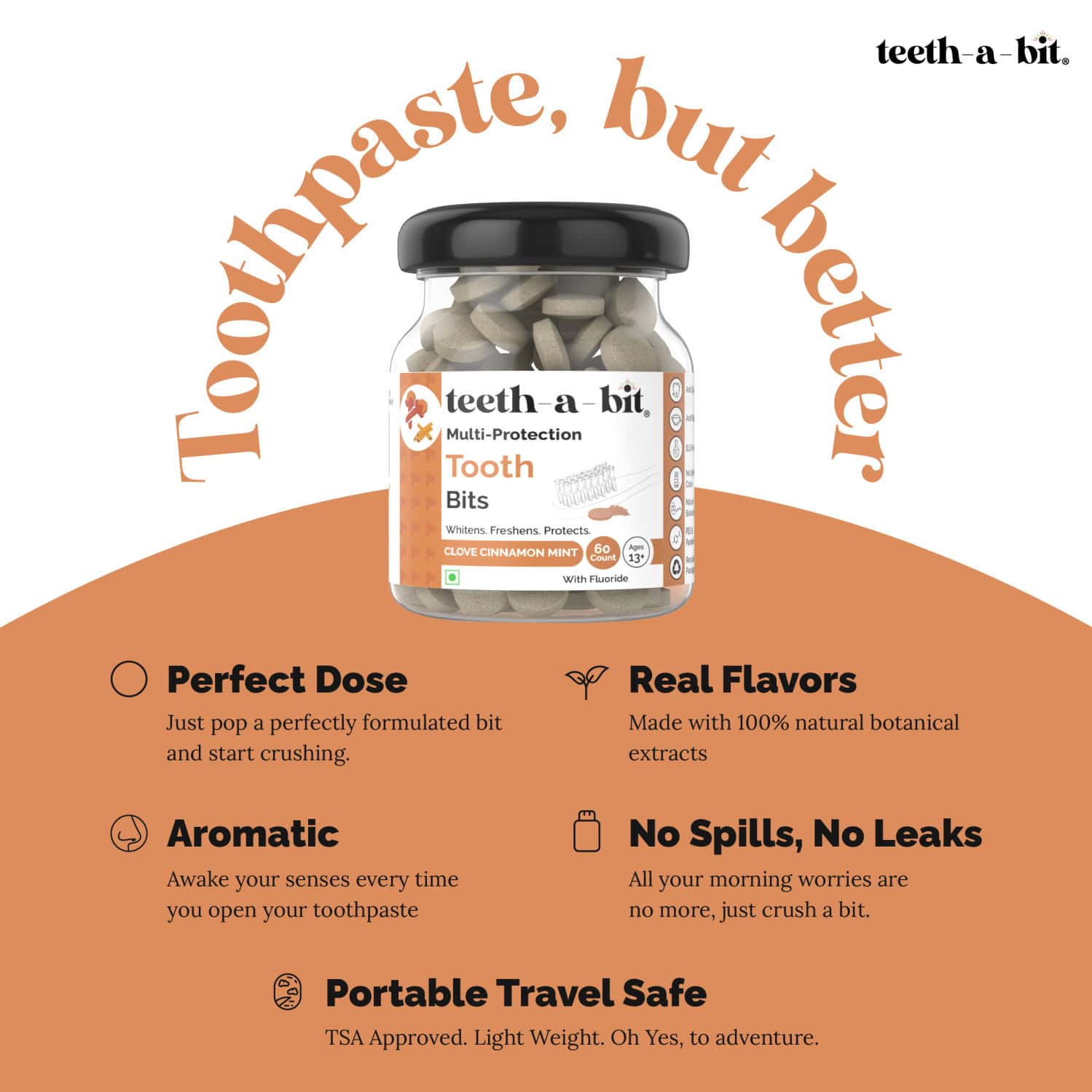 Buy TEETH-A-BIT MULTI-PROTECTION CLOVE CINNAMON MINT TOOTH BITS PLANT ...