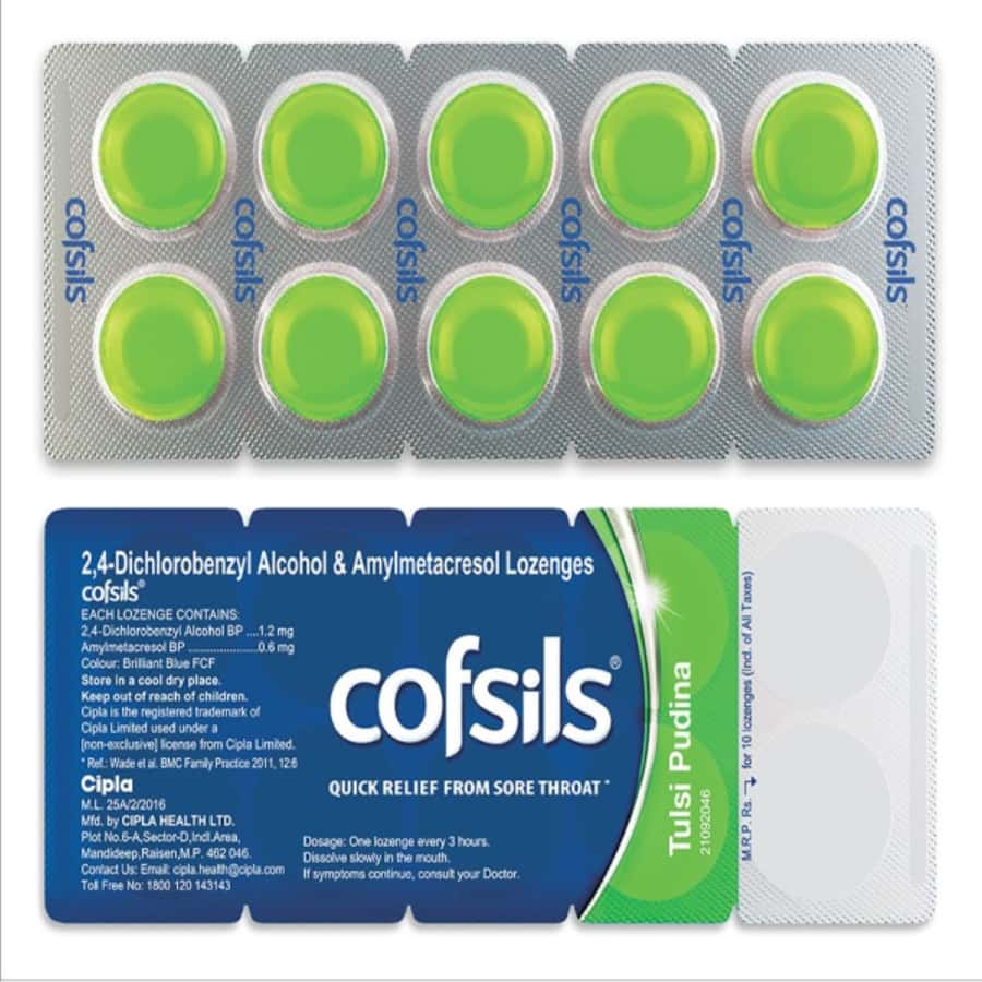 Buy COFSILS GINGER LEMON LOZENGES STRIP OF 10 Online & Get Upto 60% OFF ...