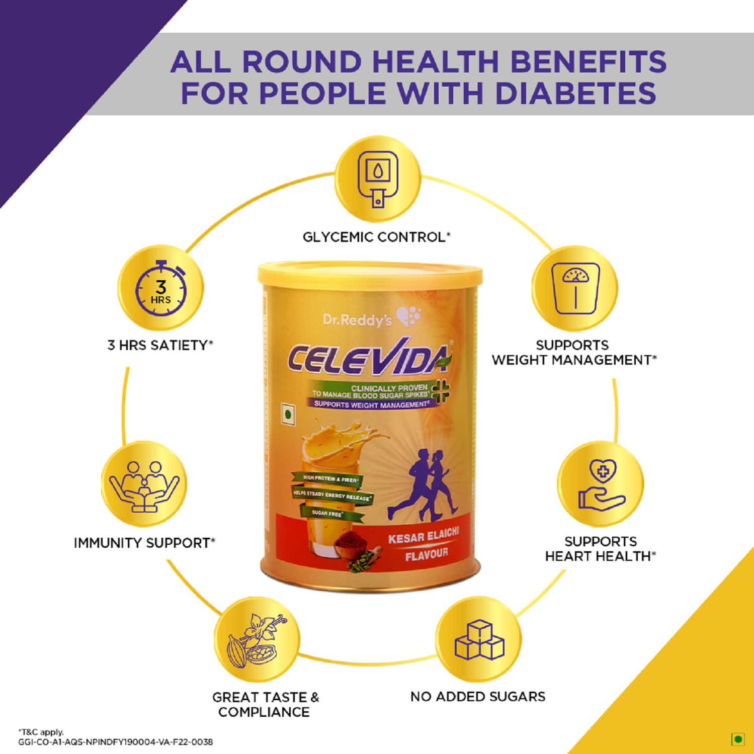 Buy CELEVIDA NUTRITION DRINK FOR DIABETES CARE & IMMUNITY SUPPORT KESAR ...