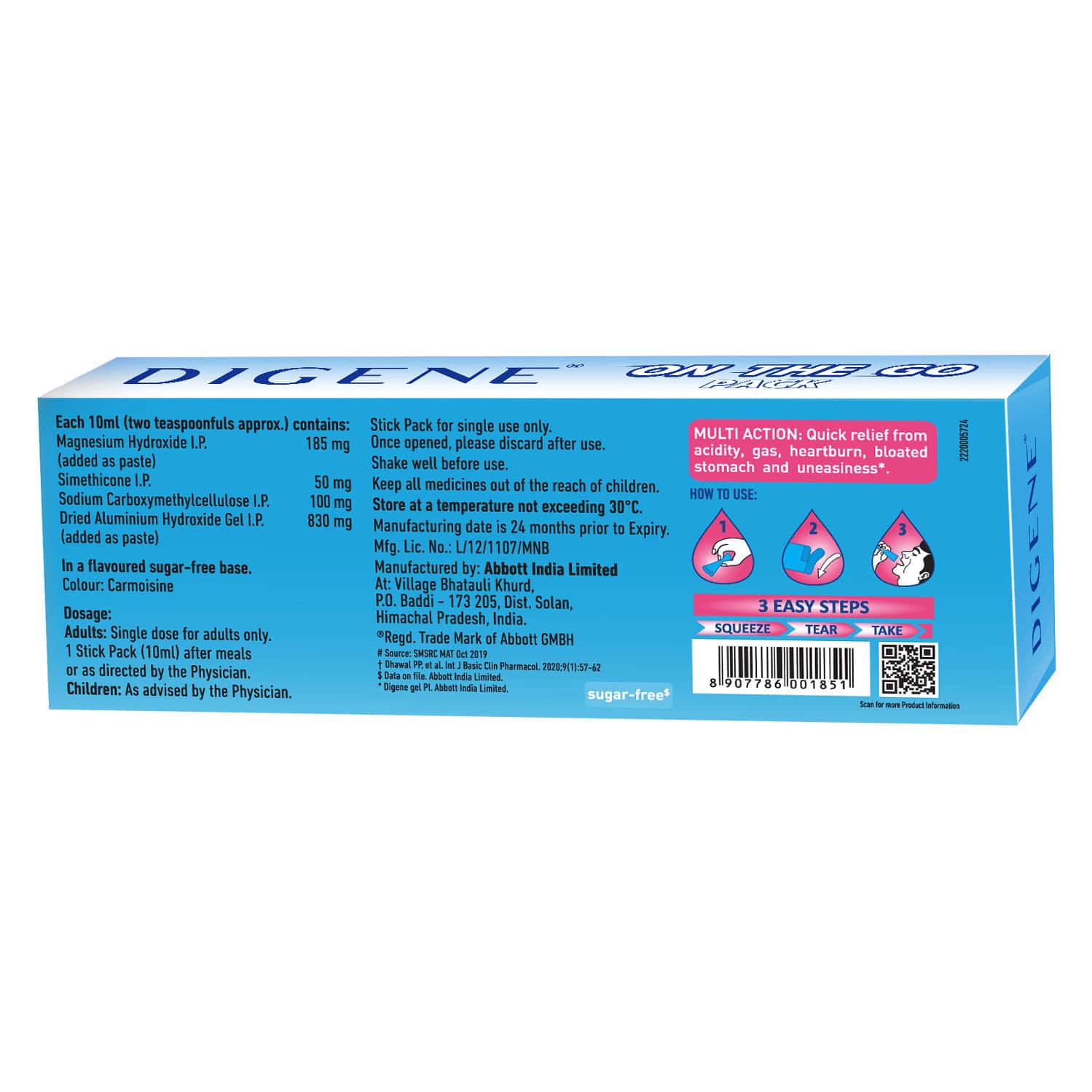 Buy DIGENE GEL TRAVEL STICK PACK 10ML - MINT Online & Get Upto 60% OFF ...